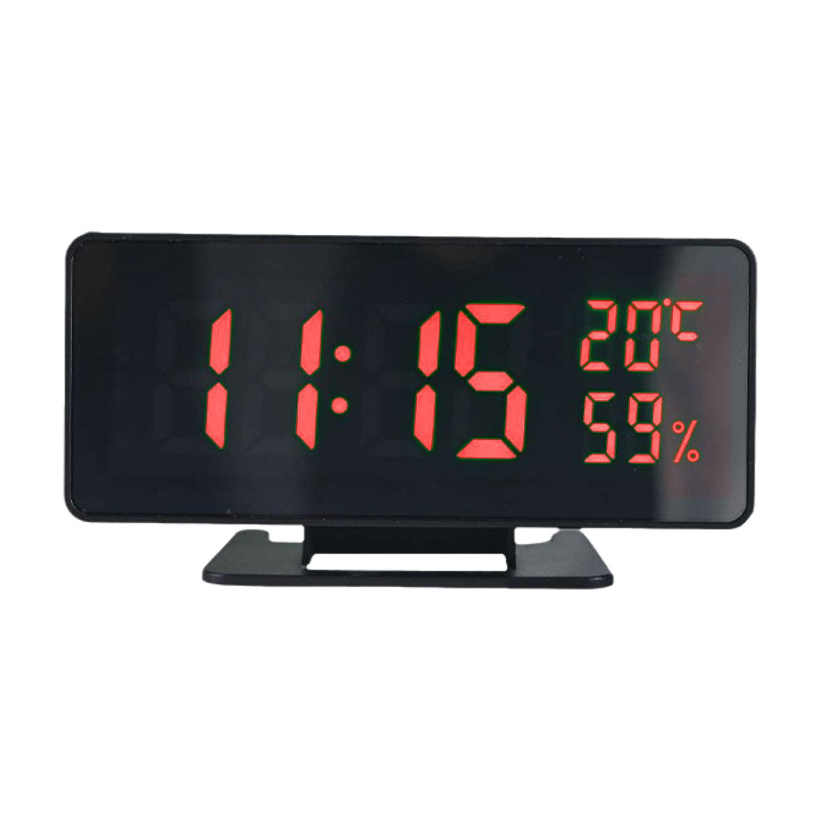 HBBKVI Alarm Clock, 12/24H Display Snooze Alarm Clock for Bedroom ...