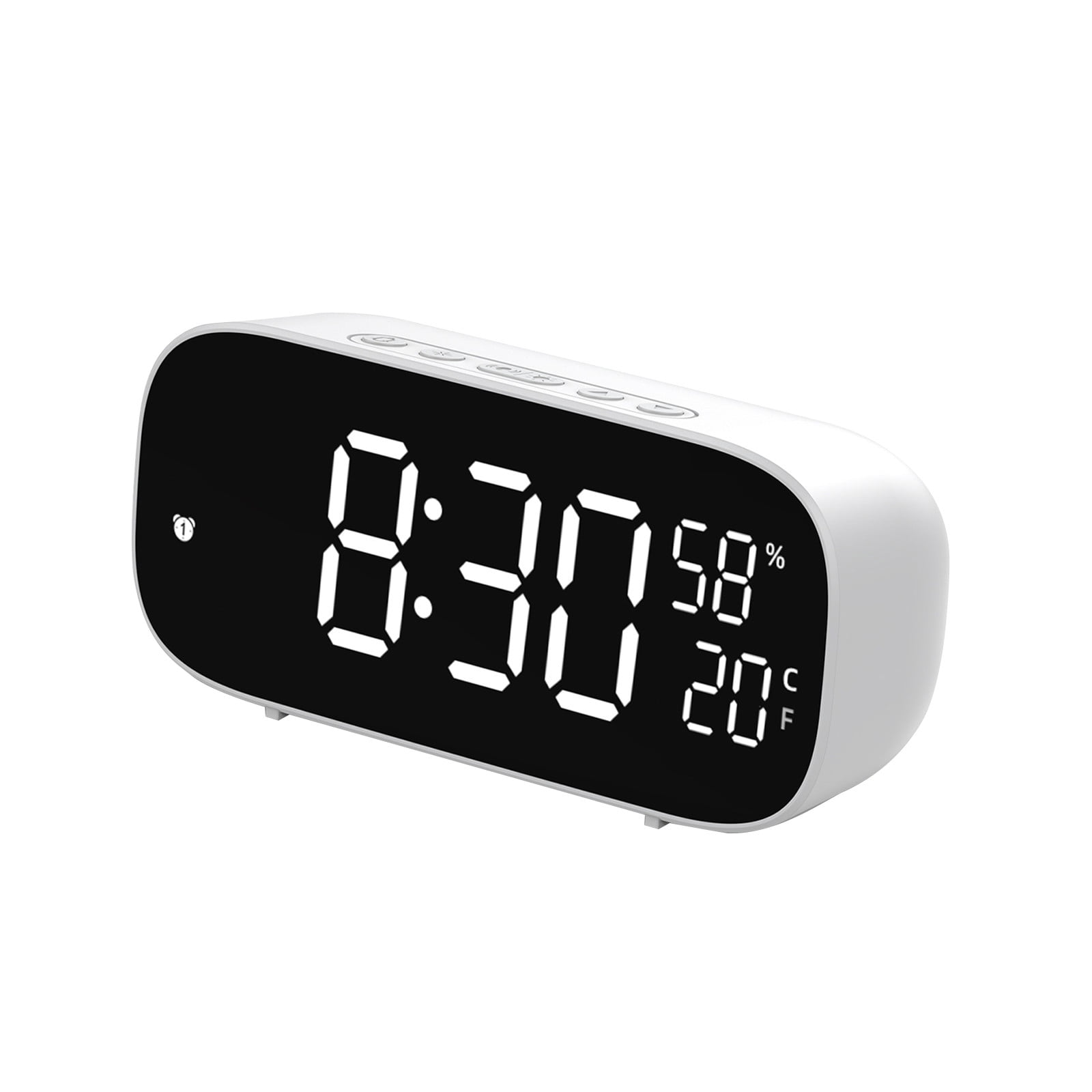 HBBKVI Alarm Clock, Voice Controlled Dual Alarm Digital Clock for ...