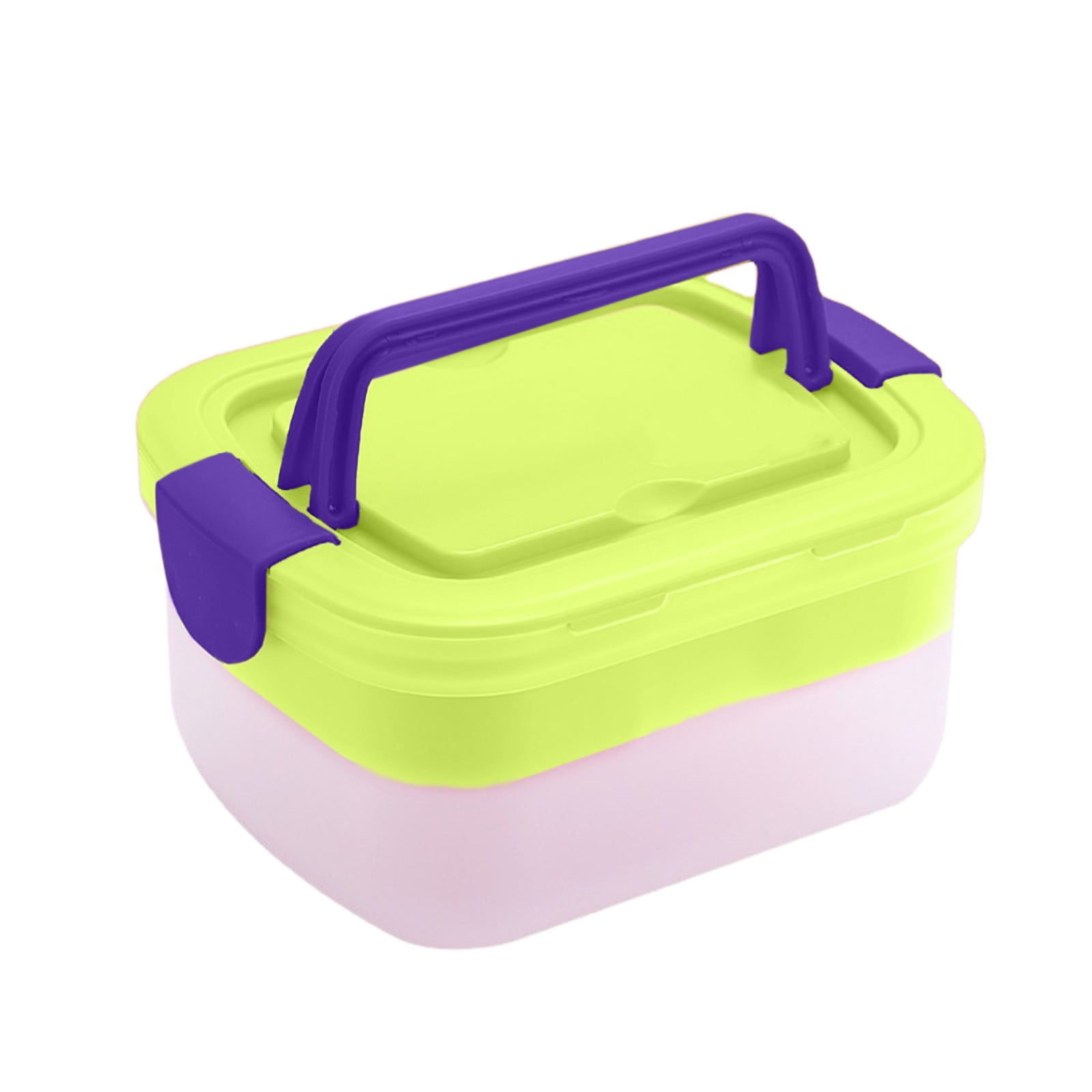 HBBKVI Bento Box Large Capacity Double Layer Lunch Box Portable Fruit ...