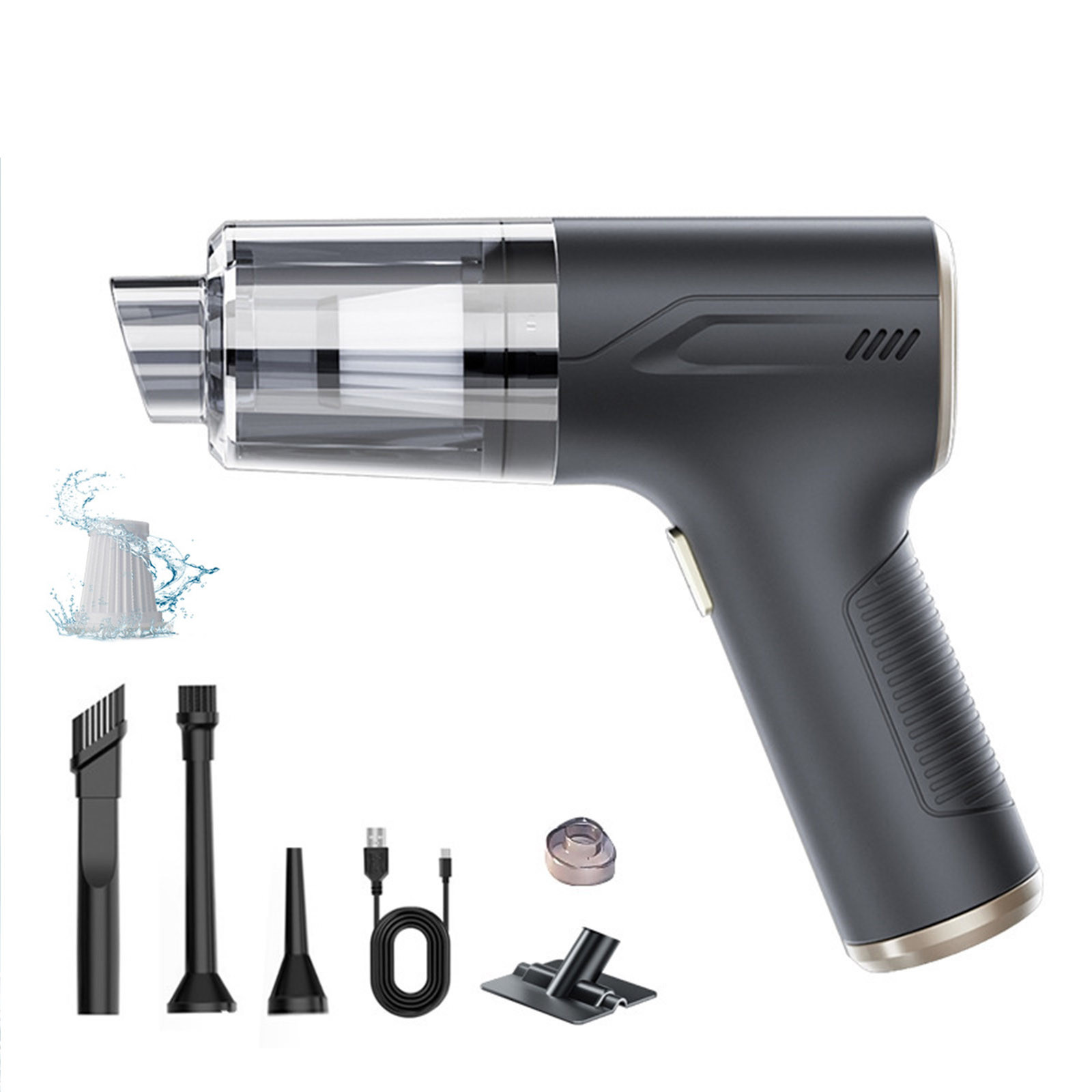 HBBKVI Car Interior Cleaning Car Wireless Vacuum Cleaner Car Handheld Wet and Dry Vacuum Cleaner ...