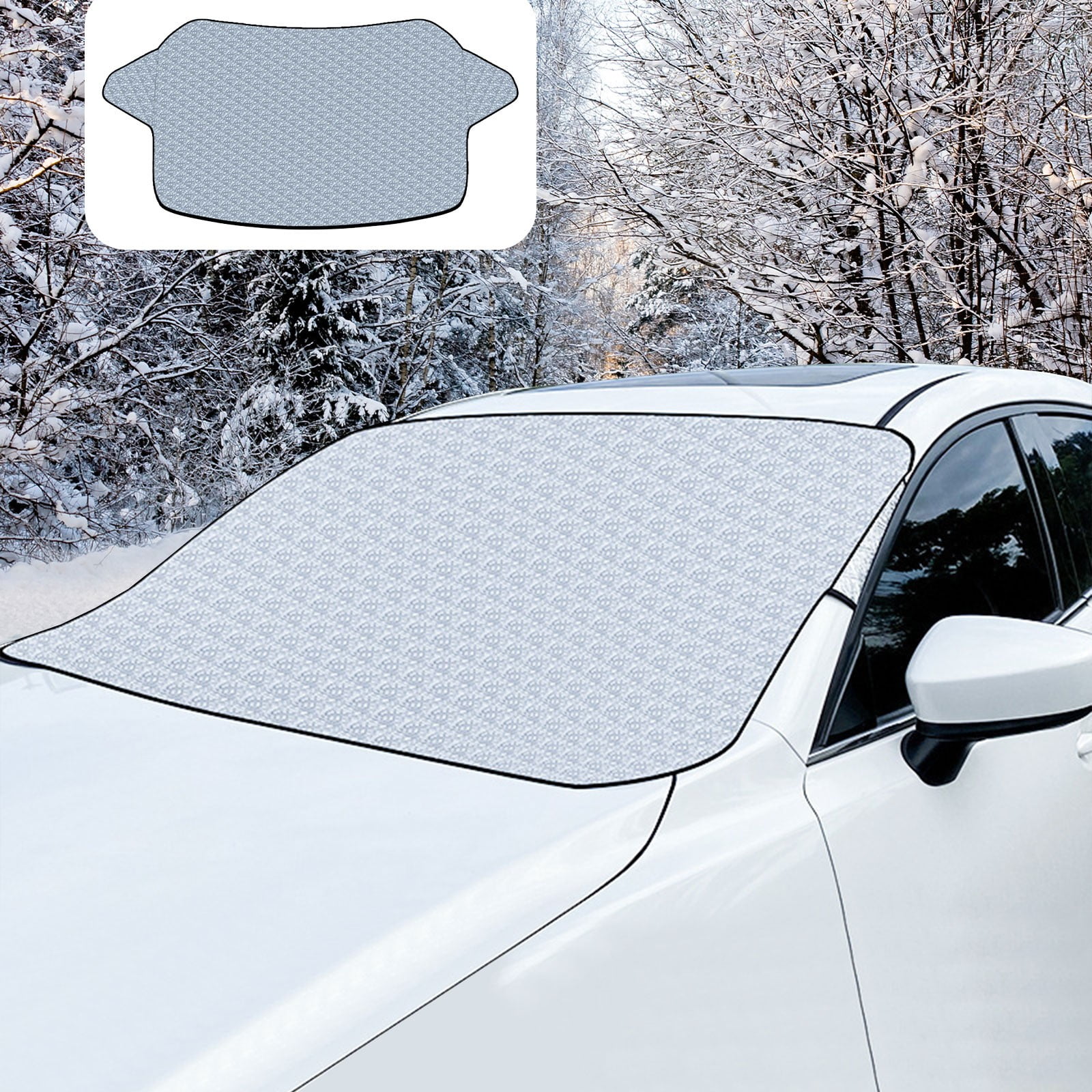 HBBKVI Car Window Shades 37" × 55", Windshield Sun Shade for Most Cars ...