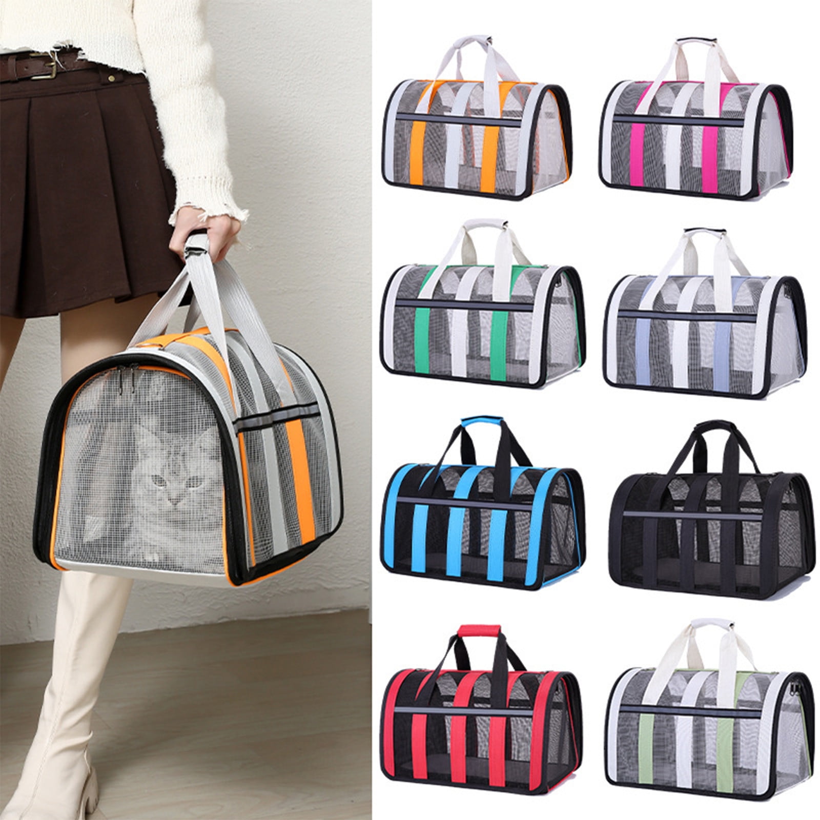 HBBKVI Cats Carriers Dog Carrier Pet Carrier for Small Medium Cats Dogs ...