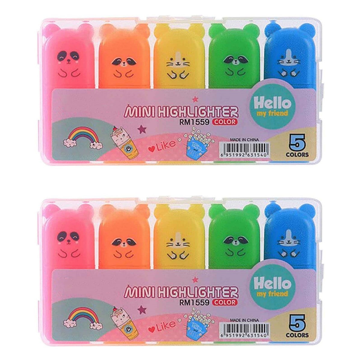 HBBKVI Color Highlighter Style 4 / 5 / 6 Colors Available Color Marker ...