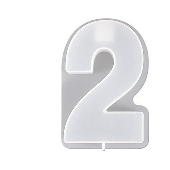 HBBKVI DIY Numbers Candle Silicone Mould for Resin Casting DIY Numbers ...