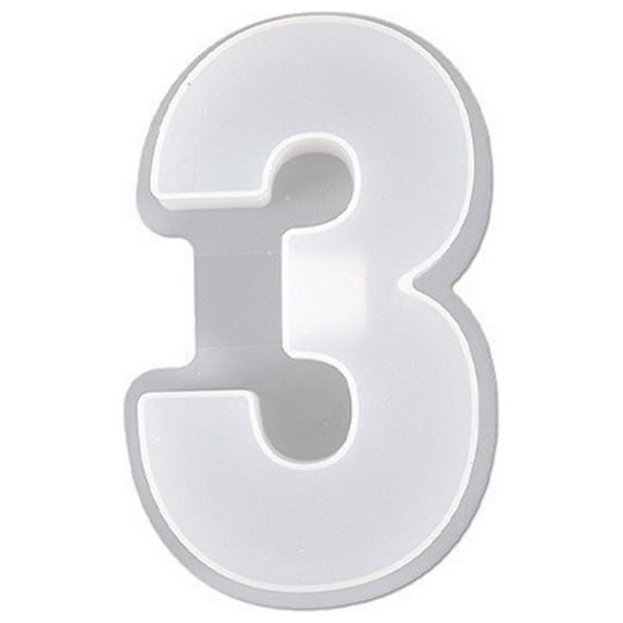 HBBKVI DIY Numbers Candle Silicone Mould for Resin Casting DIY Numbers ...