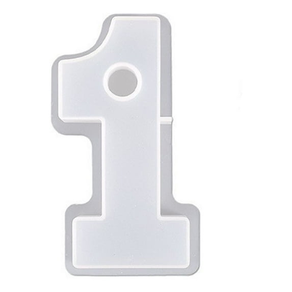 HBBKVI DIY Numbers Candle Silicone Mould for Resin Casting DIY Numbers ...