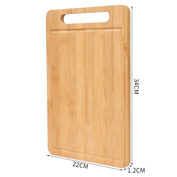 HBBKVI Double-sided Bamboo Chopping Board for Kitchen, Easy Clean and ...