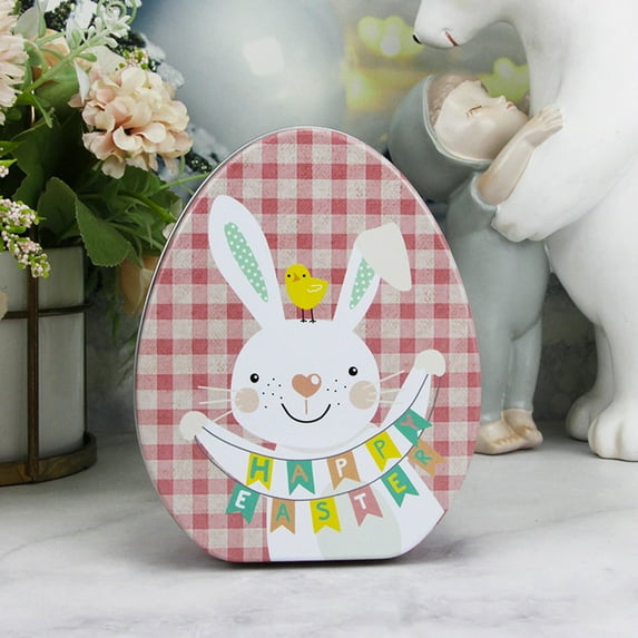 HBBKVI Easter Eggs Gift Box, Iron Candy Storage with Rabbit Design for ...