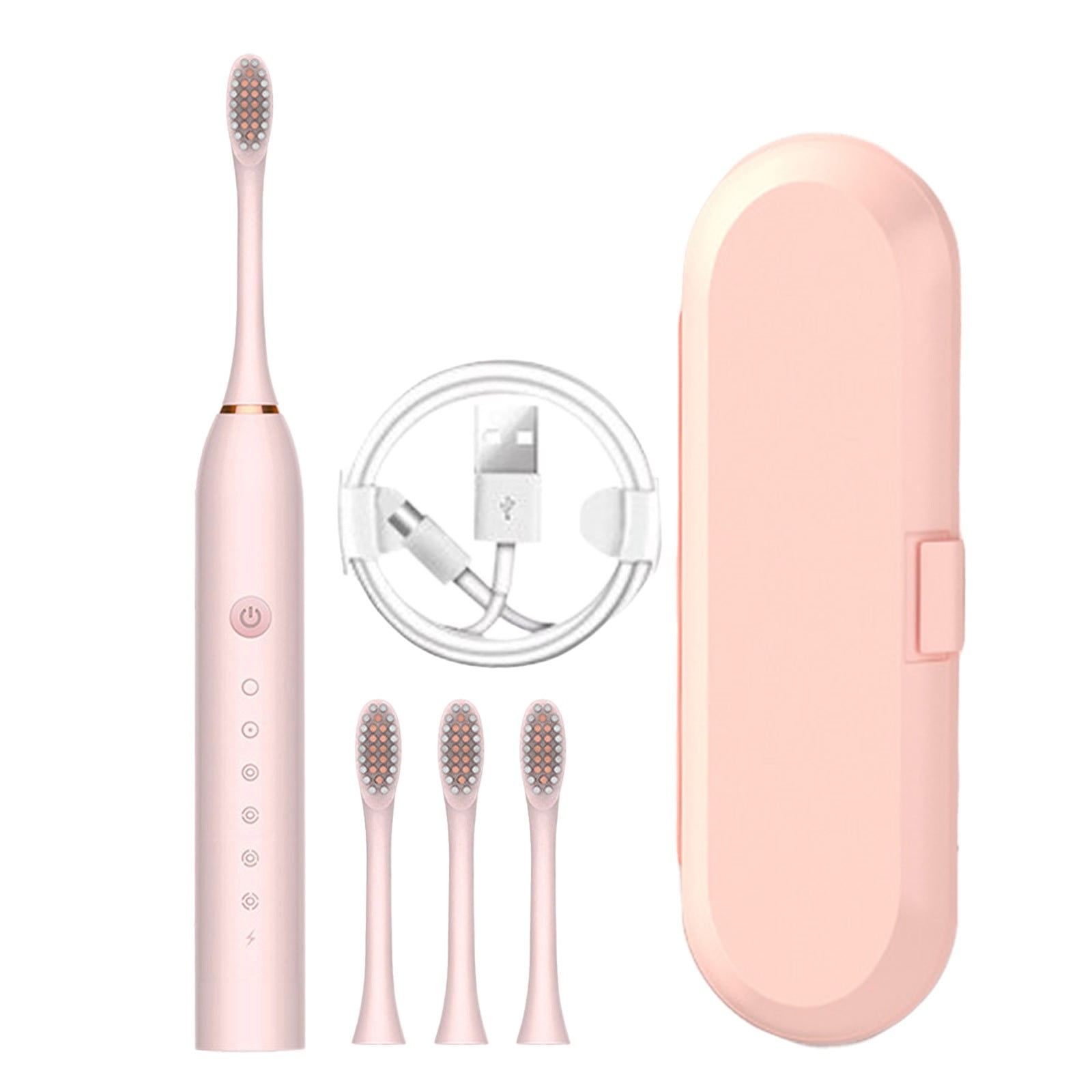 HBBKVI Electric Toothbrush, 4 Brush Heads 6 Modes Sonic Toothbrush for ...