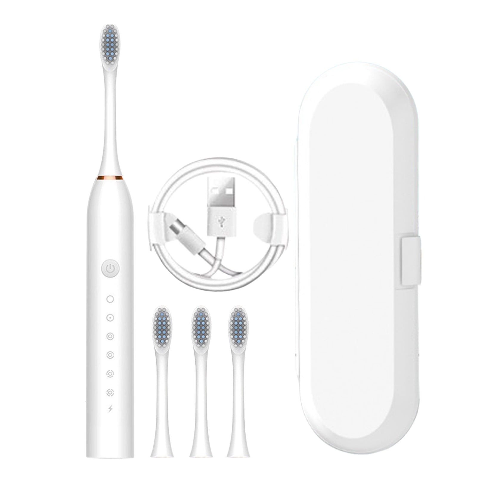 HBBKVI Electric Toothbrush, 4 Brush Heads 6 Modes Sonic Toothbrush for ...