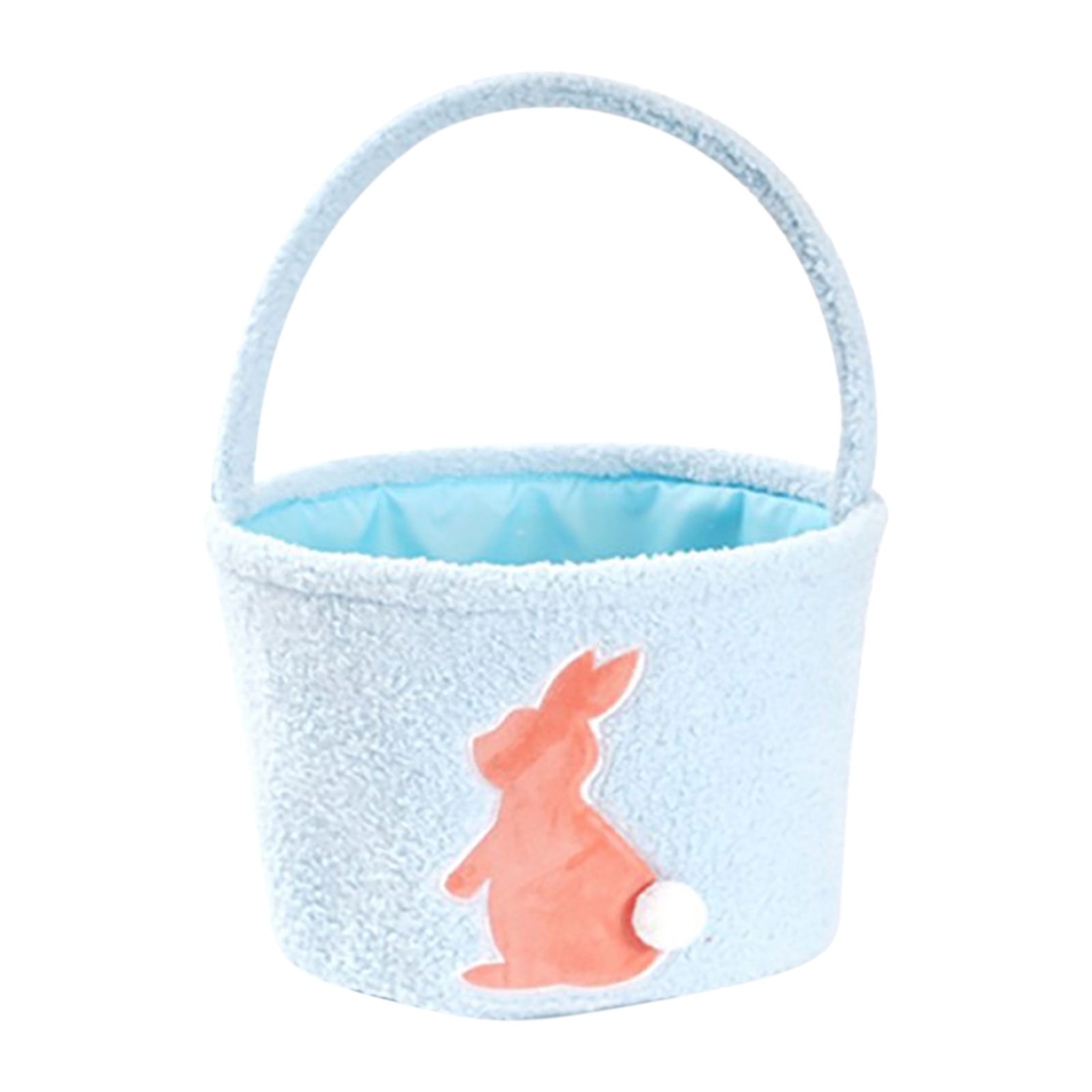 HBBKVI Fabric Easter Handmade Basket for Easter Eggs Hunt, Easter Bunny ...