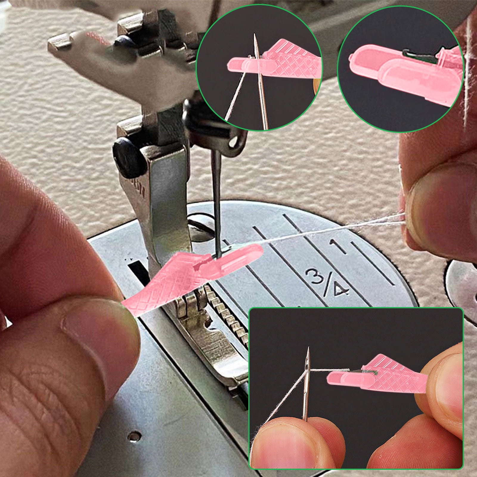 HBBKVI Fish Mouth Sewing Machine Needle Threader 2024 New Automatic ...