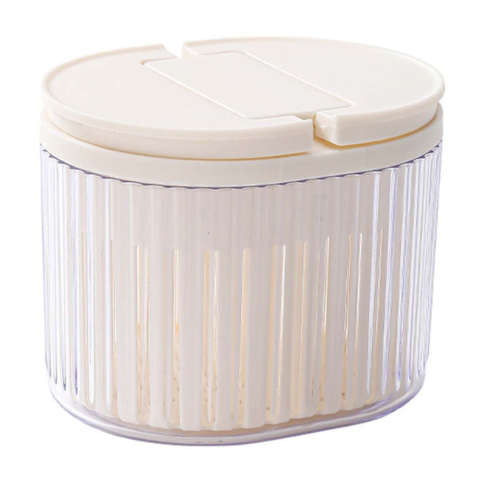 HBBKVI Food Storage Containers with Lids, Double-Layered Draining Food ...
