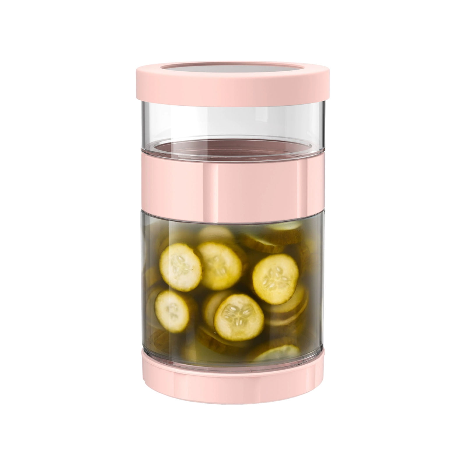 HBBKVI Glass Pickle Jar with Built-in Strainer and Leakproof Airtight ...