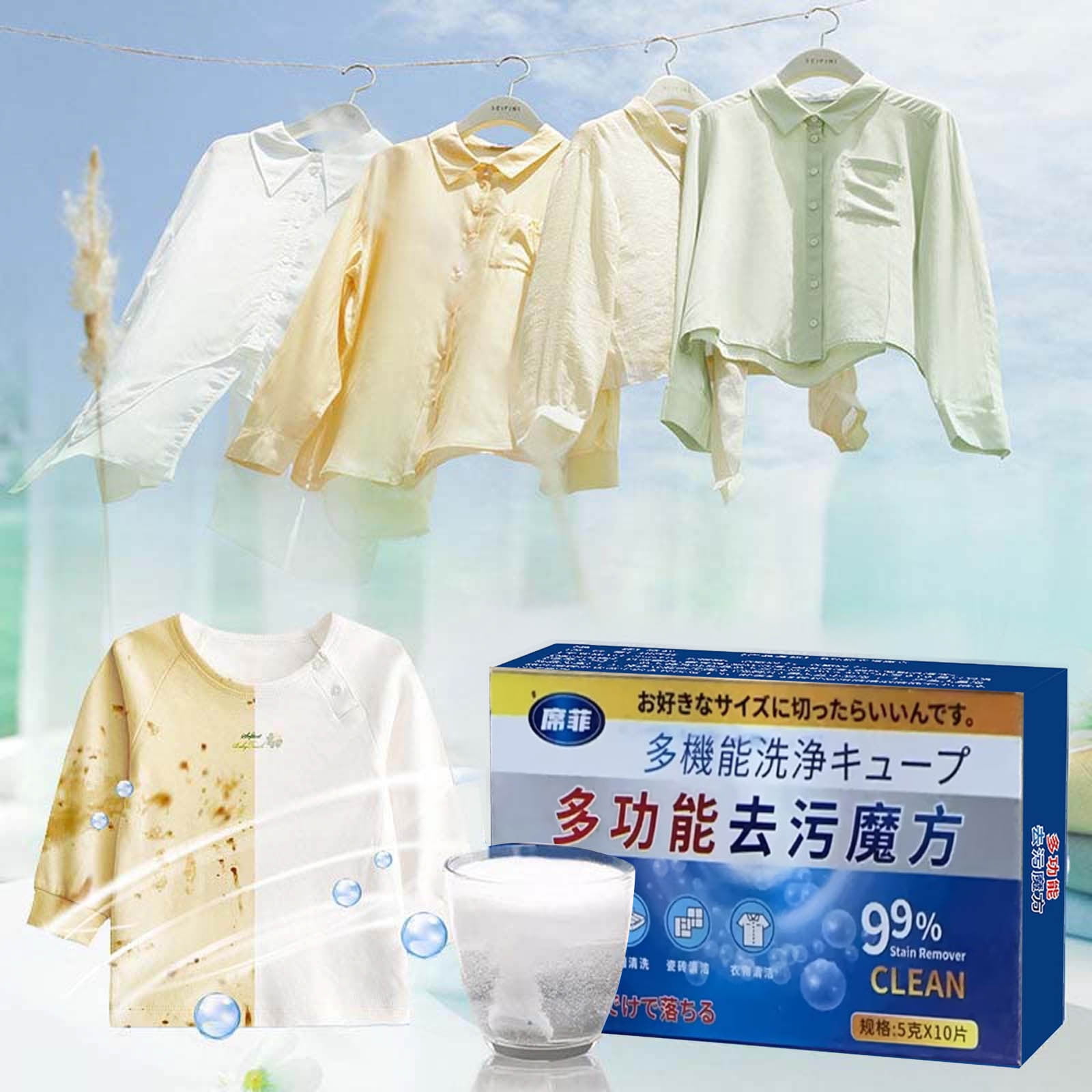 HBBKVI Grease Cleaning Tablet Multi-functional Stain Removal ...