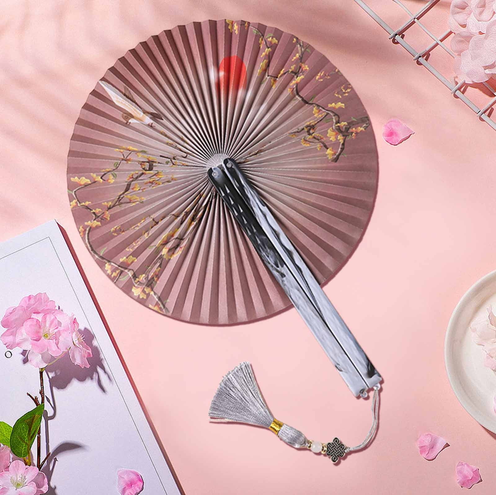 HBBKVI Group Fan Magnetic Suction Folding Fan Ancient Fan Children's ...