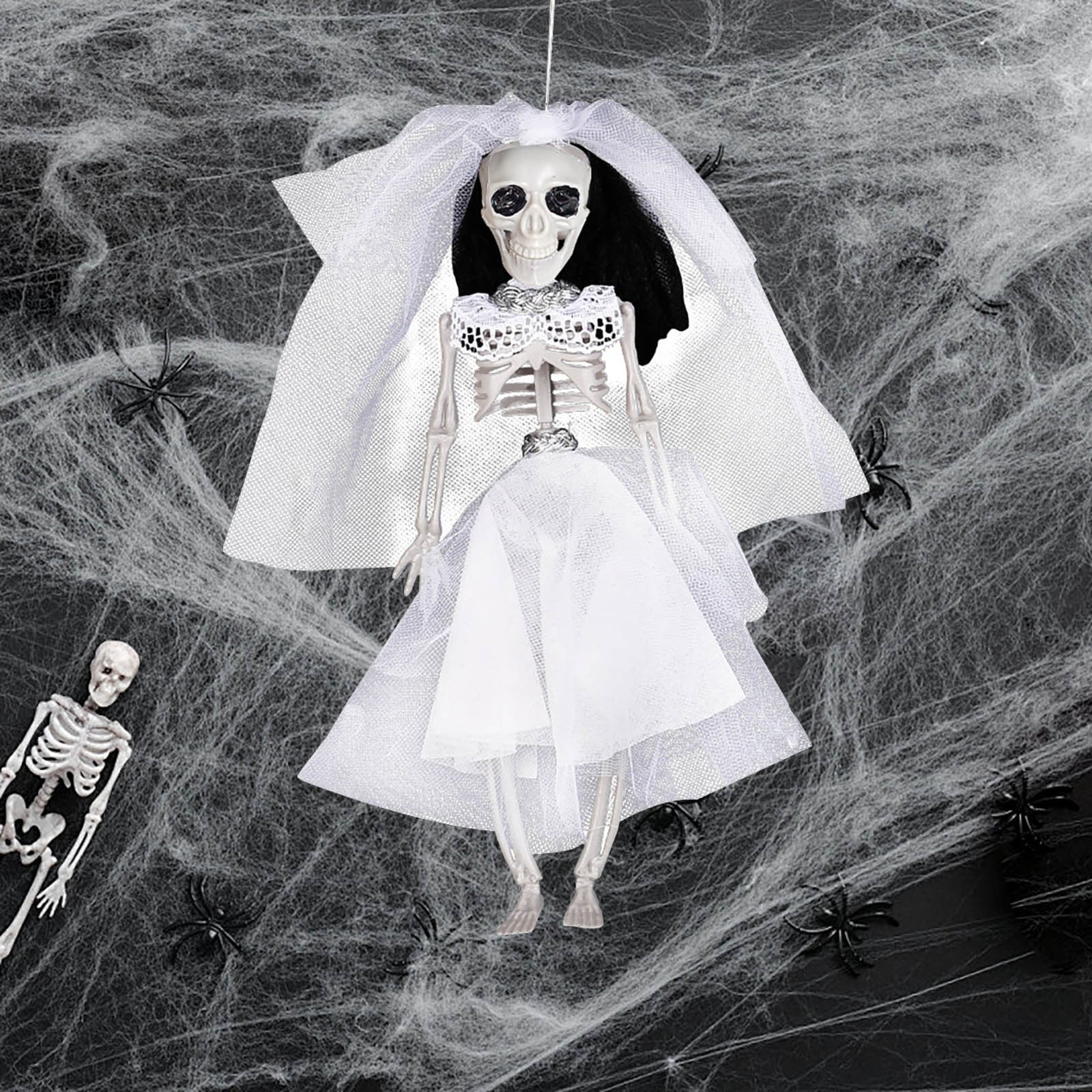 HBBKVI Halloween Decorations Ghost House Halloween Skeleton Bride Groom ...