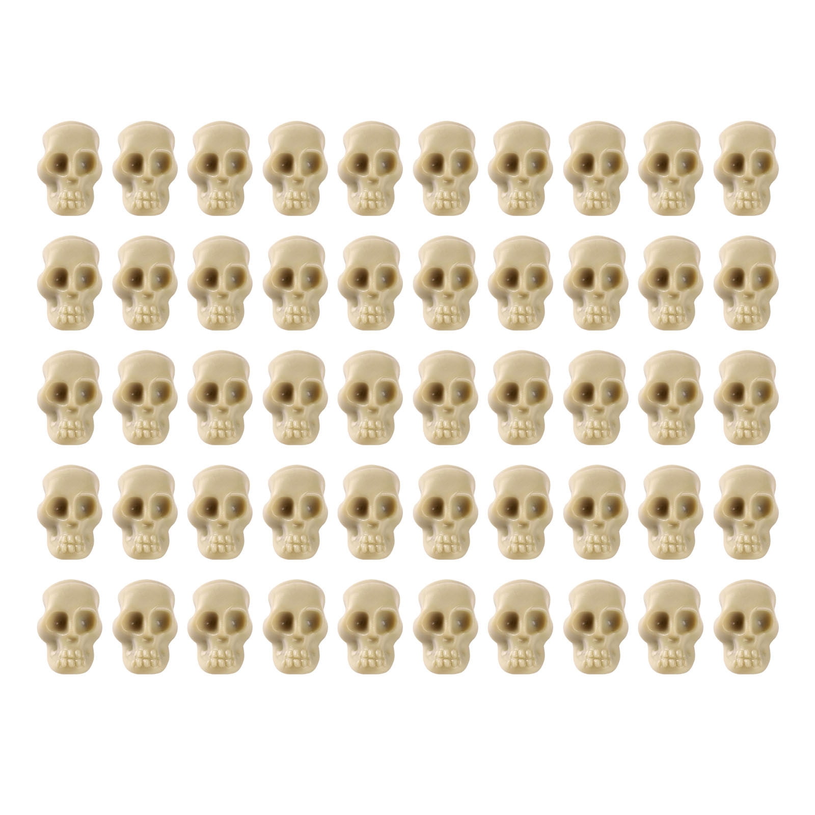 HBBKVI Halloween Decorations, Halloween Mini Plastic Skull Heads ...