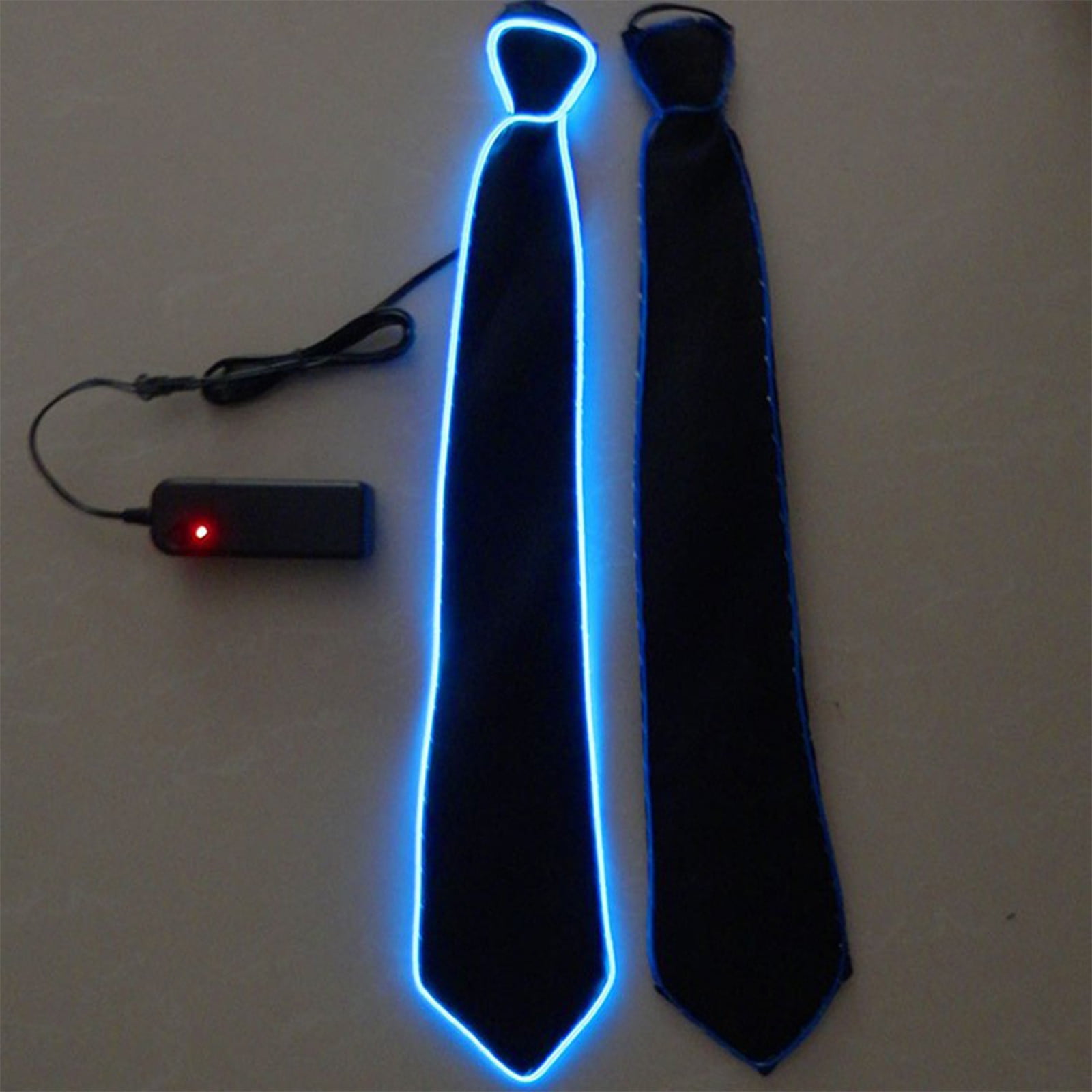 HBBKVI Halloween Decorations, Light Up Necktie Neon Led Ties For ...