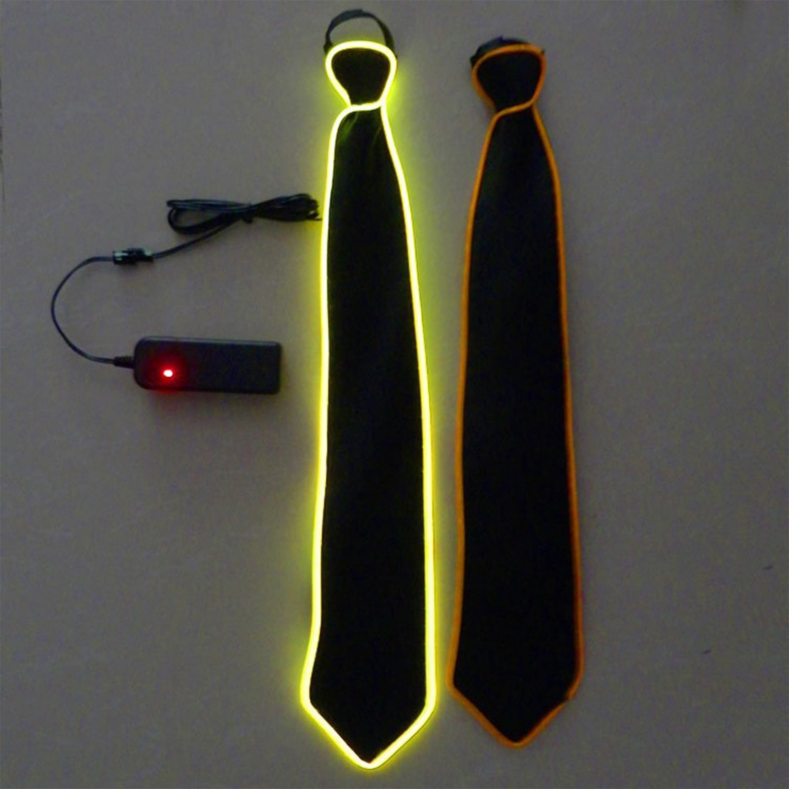 HBBKVI Halloween Decorations, Light Up Necktie Neon Led Ties For ...
