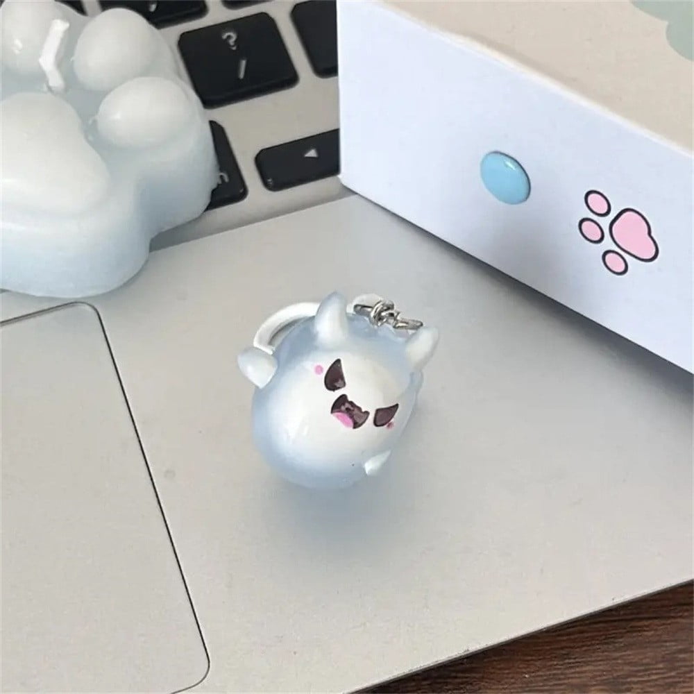 HBBKVI Halloween Decorations Mini Luminous Ghost Miniature Figurines ...