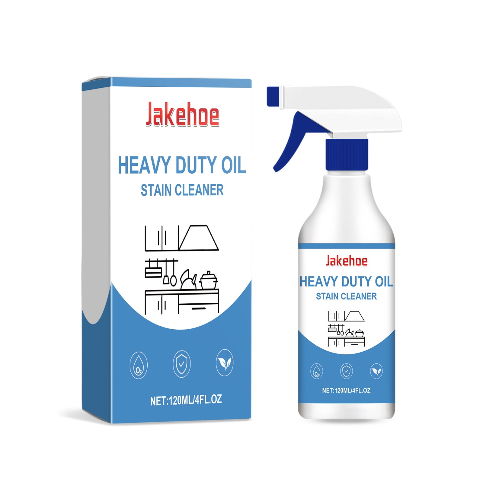 HBBKVI Heavy Duty Grease Cleane, Kitchen Oil Stain Cleaner Range Hood ...