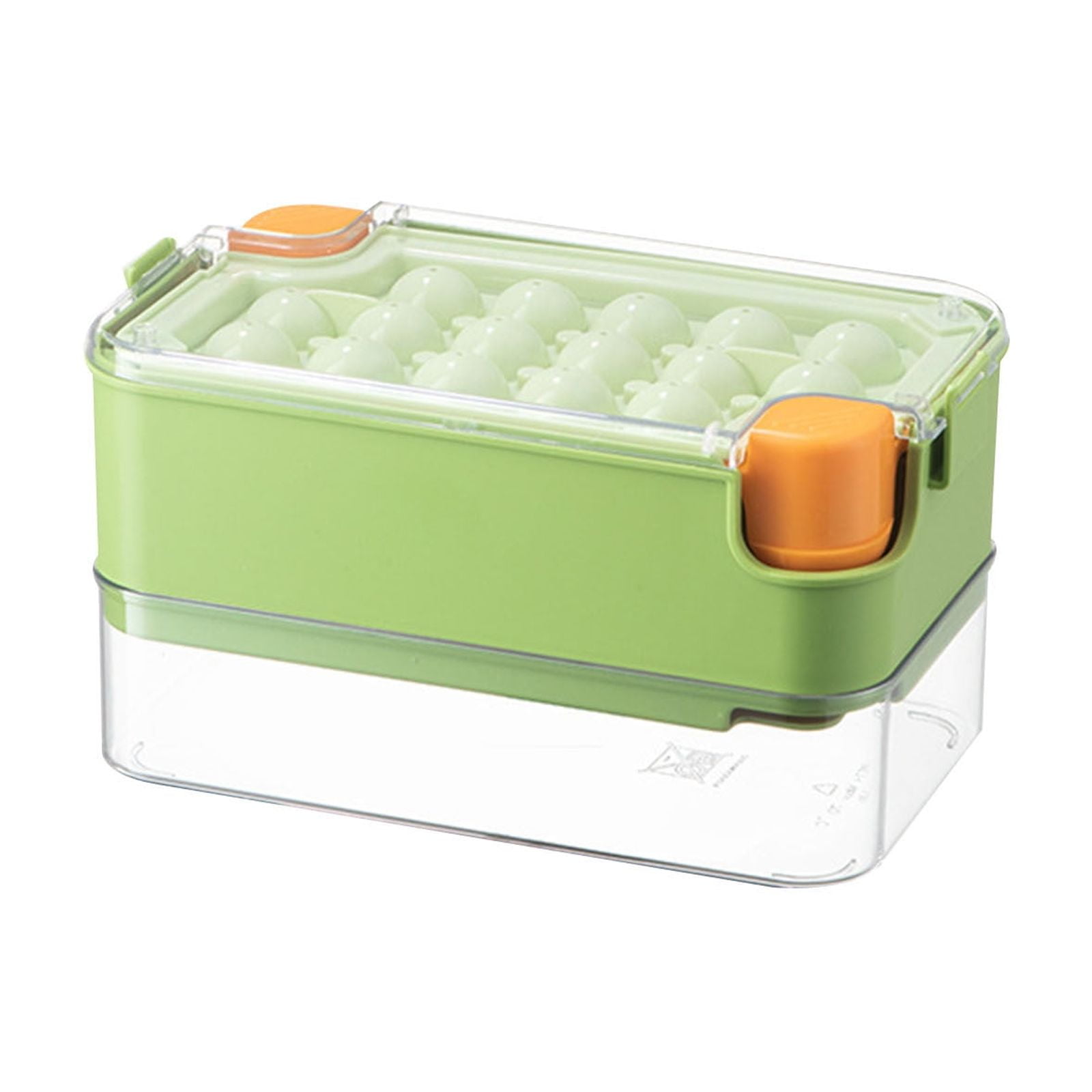 HBBKVI Ice Cube Tray with Lid and Bin, 16-Cavity Ice Cube Trays for ...
