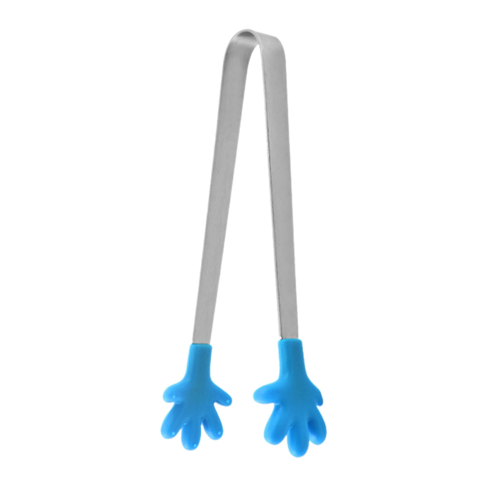 HBBKVI Mini Ice Cube Tongs Stainless Steel Silicone Clamps for Coffee ...