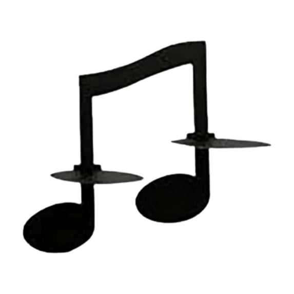 HBBKVI Musical Note Wall Mounted Iron Candle Holder Musical Note Candle ...