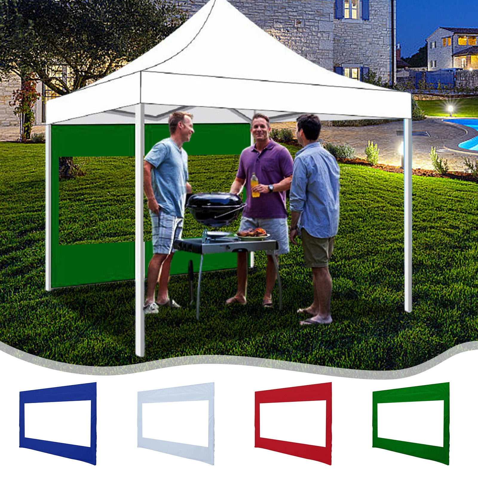 HBBKVI Outdoor Tent Cloth Oxfords Cloth 3x2m Removable Sidewalls ...