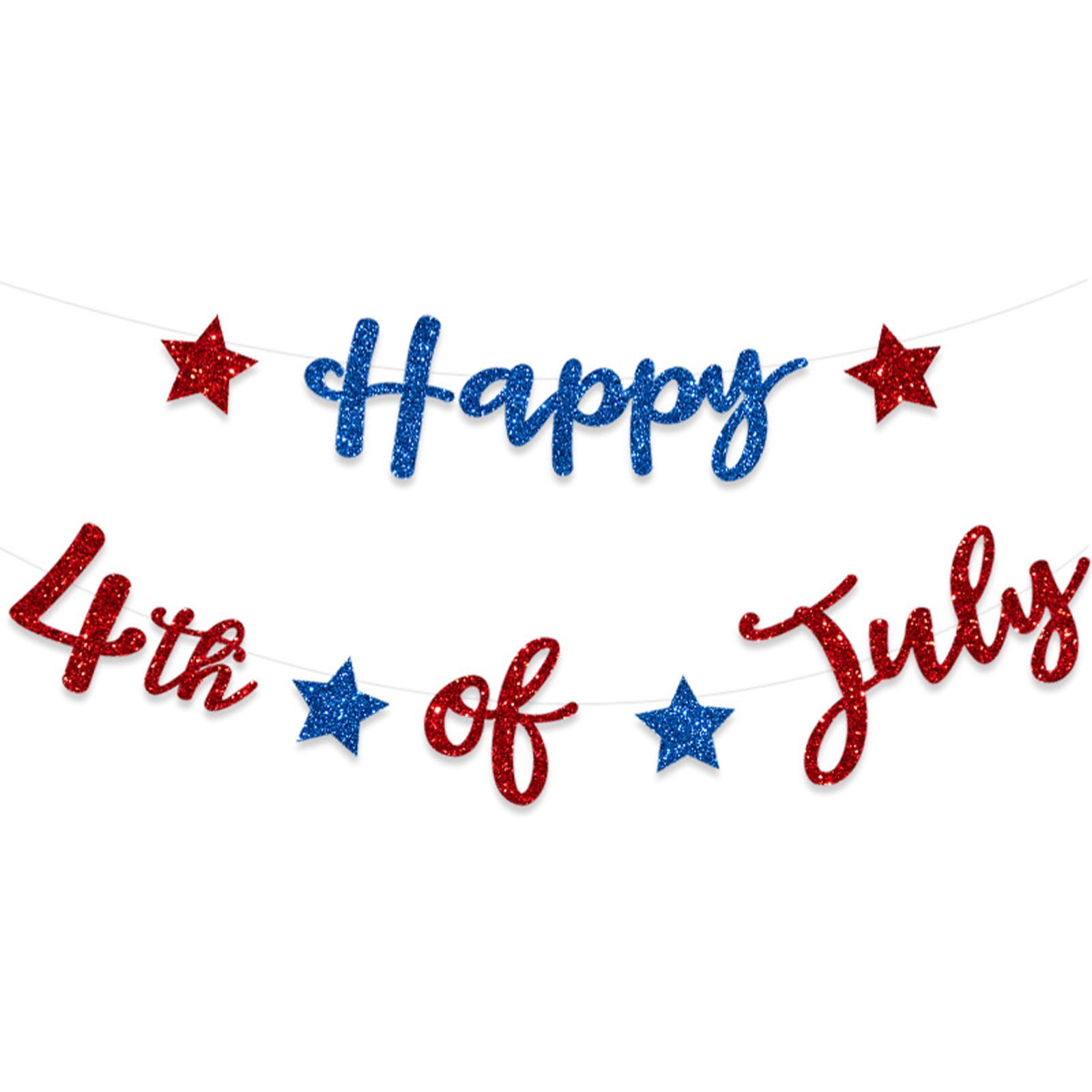 HBBKVI Patriotic Party Banner, 4th of July Party Supplies Banner for ...