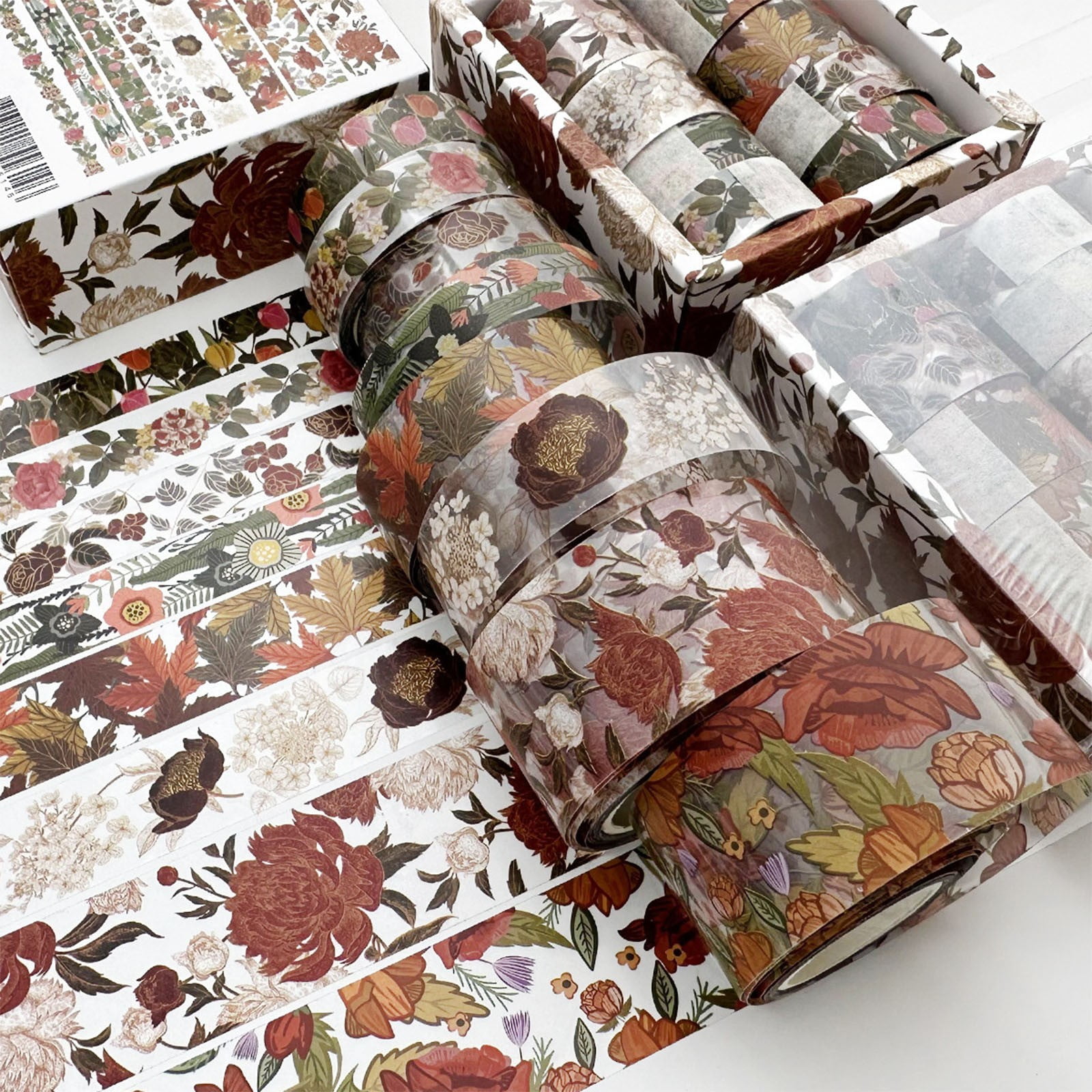 HBBKVI Pet Transparent Combination Retro Notebook Tape Notebook Tape ...