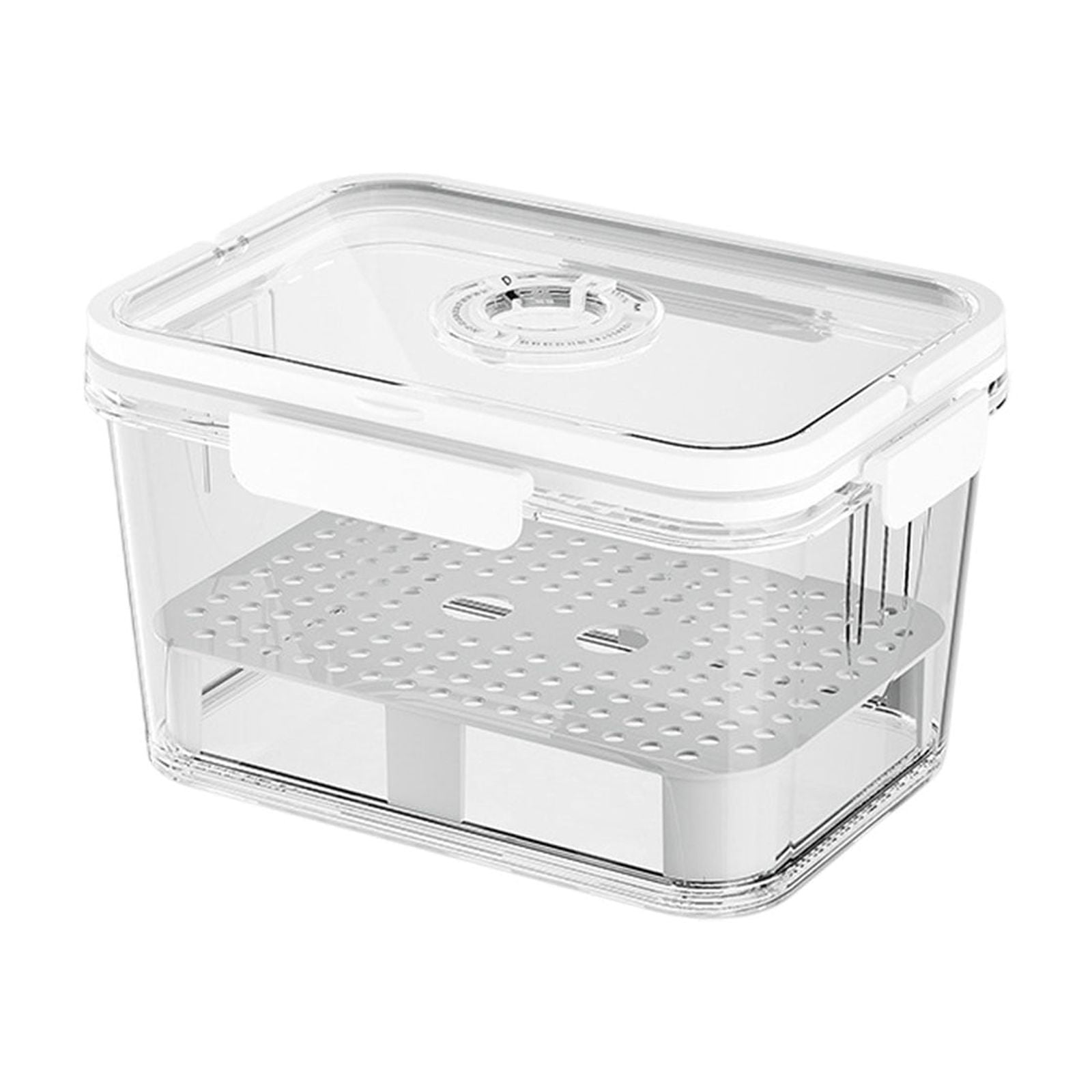 HBBKVI Portable Refrigerator Cooler Lunch Box with Storage, 10.6x7.7x6.2in, White Plastic ...
