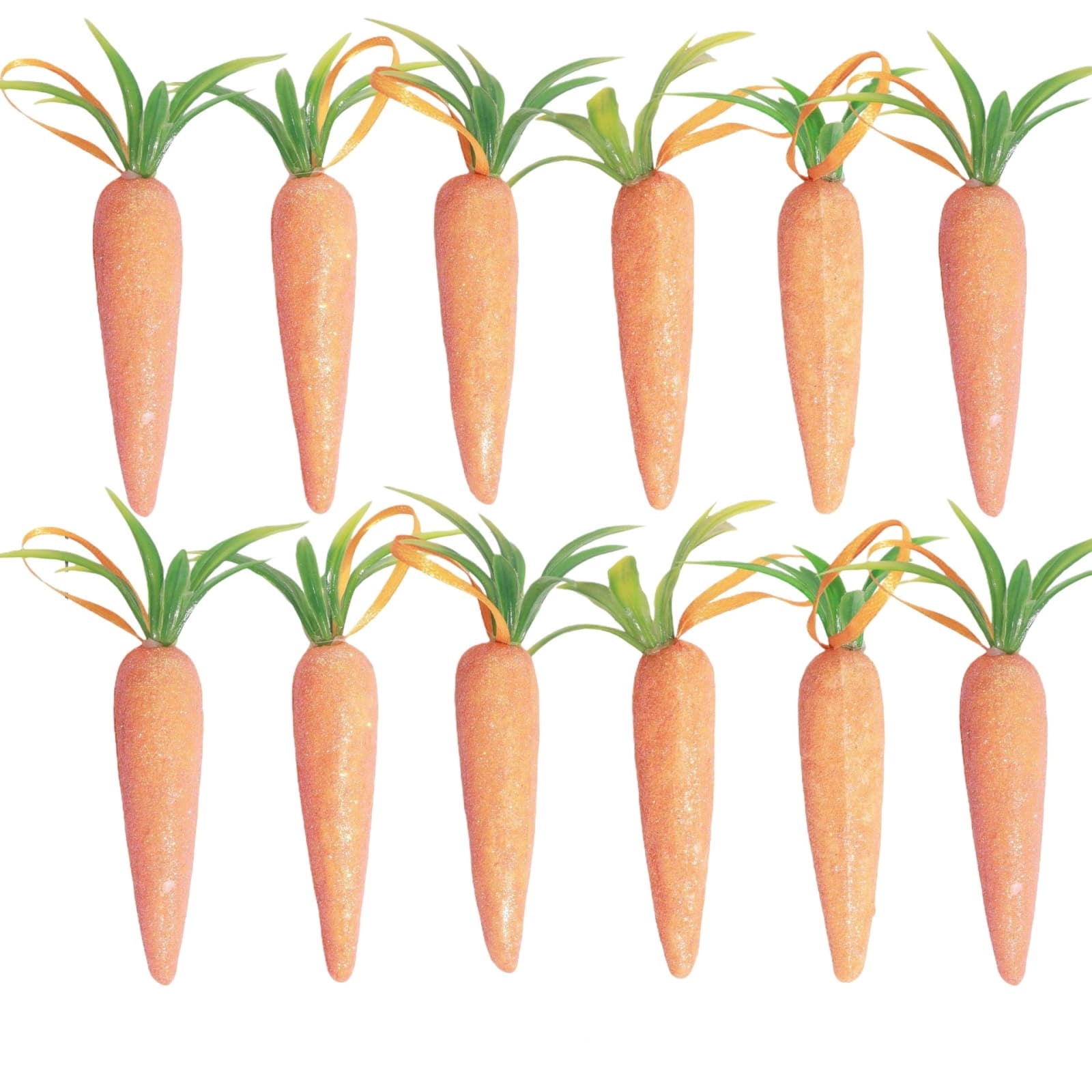 HBBKVI Realistic Easter Foam Carrots 12 Pcs - Simulation Decor Set for ...