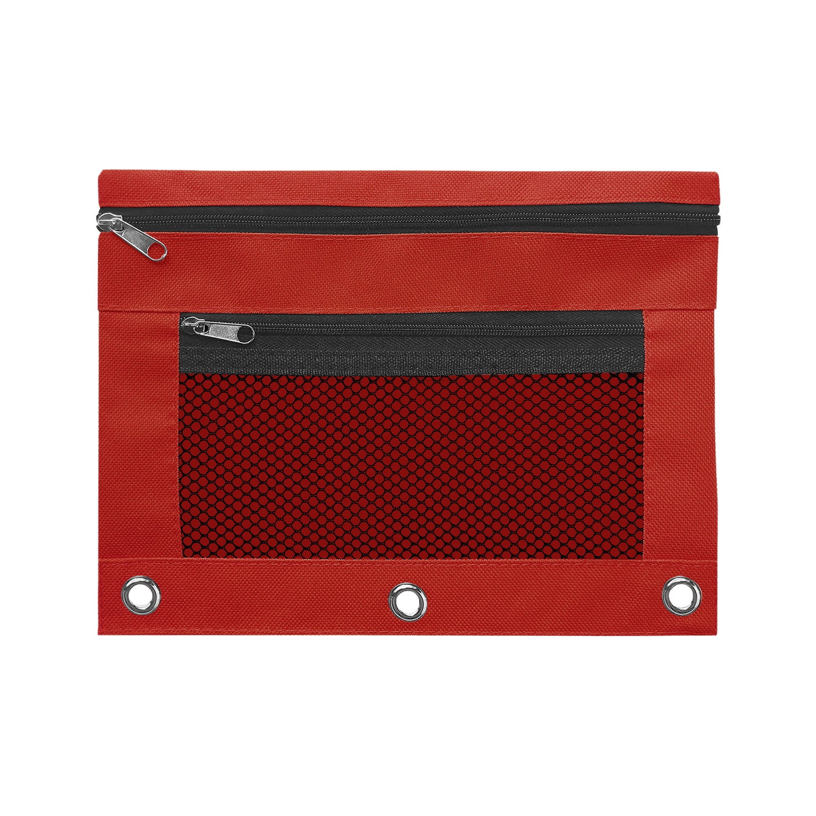 HBBKVI Set of 10 B5 Three-Hole Binder Zipper Pencil Bag 10pc Cloth ...