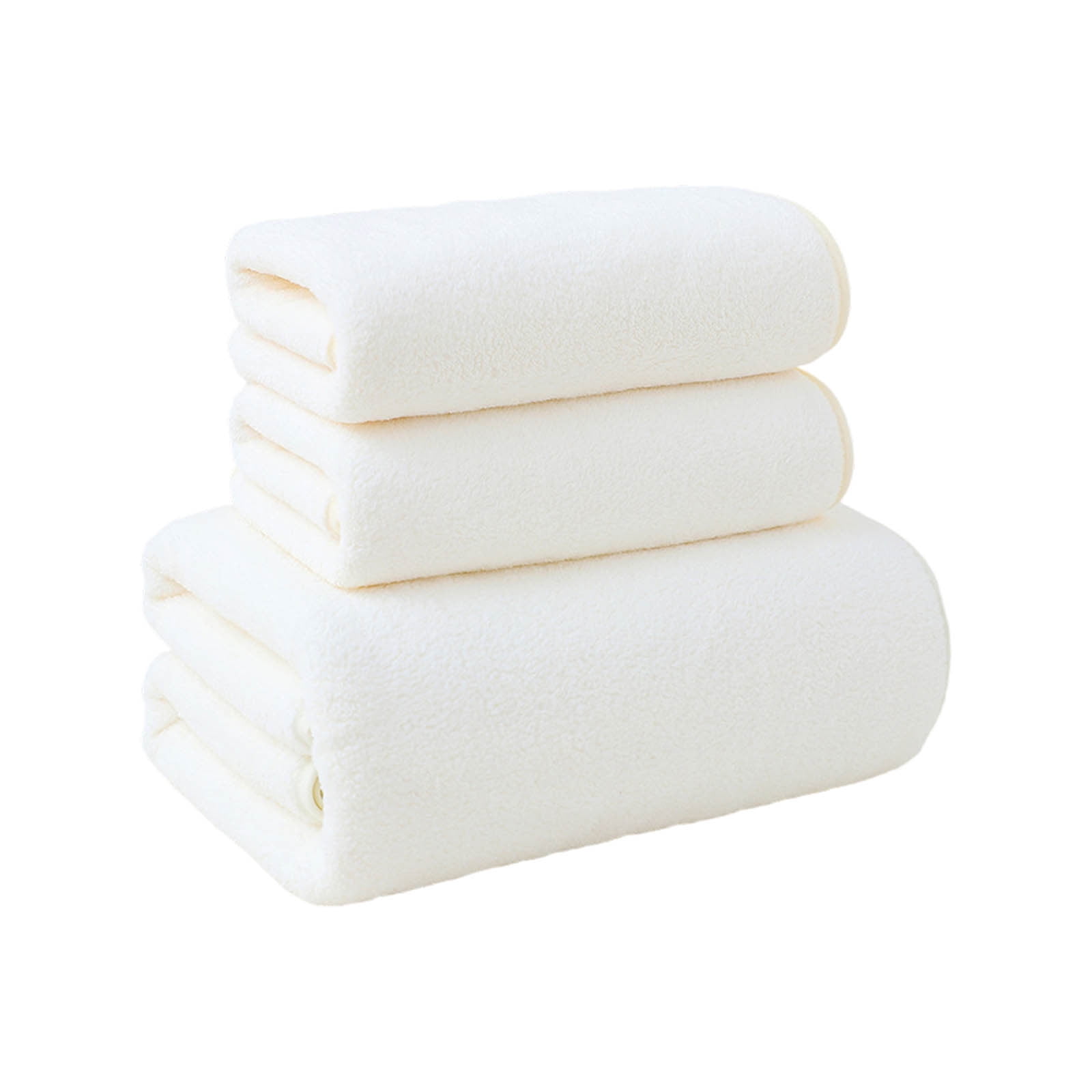 HBBKVI Solid Towels Set - Bath Towel with 2 Pcs Hand Towels, Super Soft ...