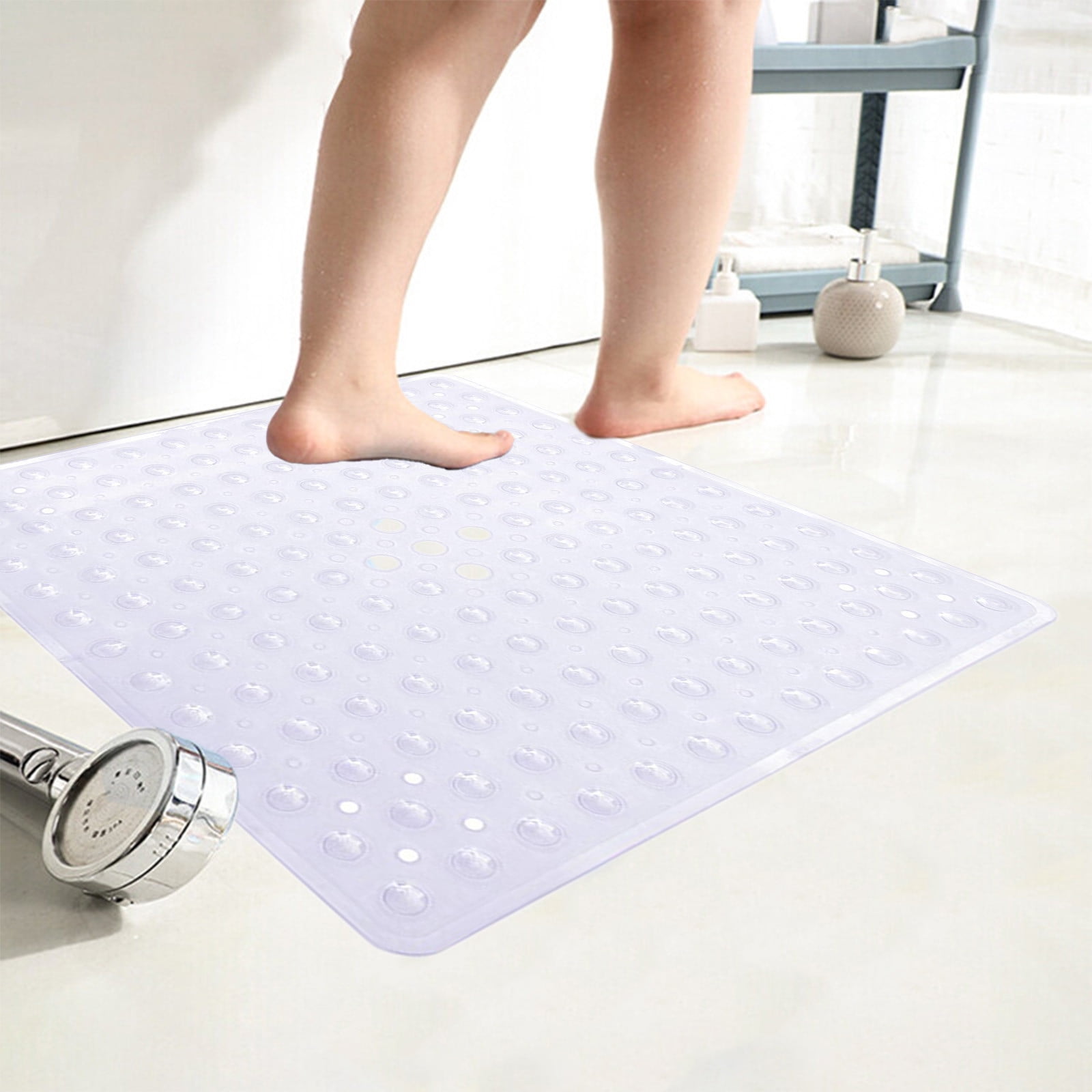 HBBKVI Square Bath Rugs 21" × 21", Non-Slip Absorbent Bath Mats for ...