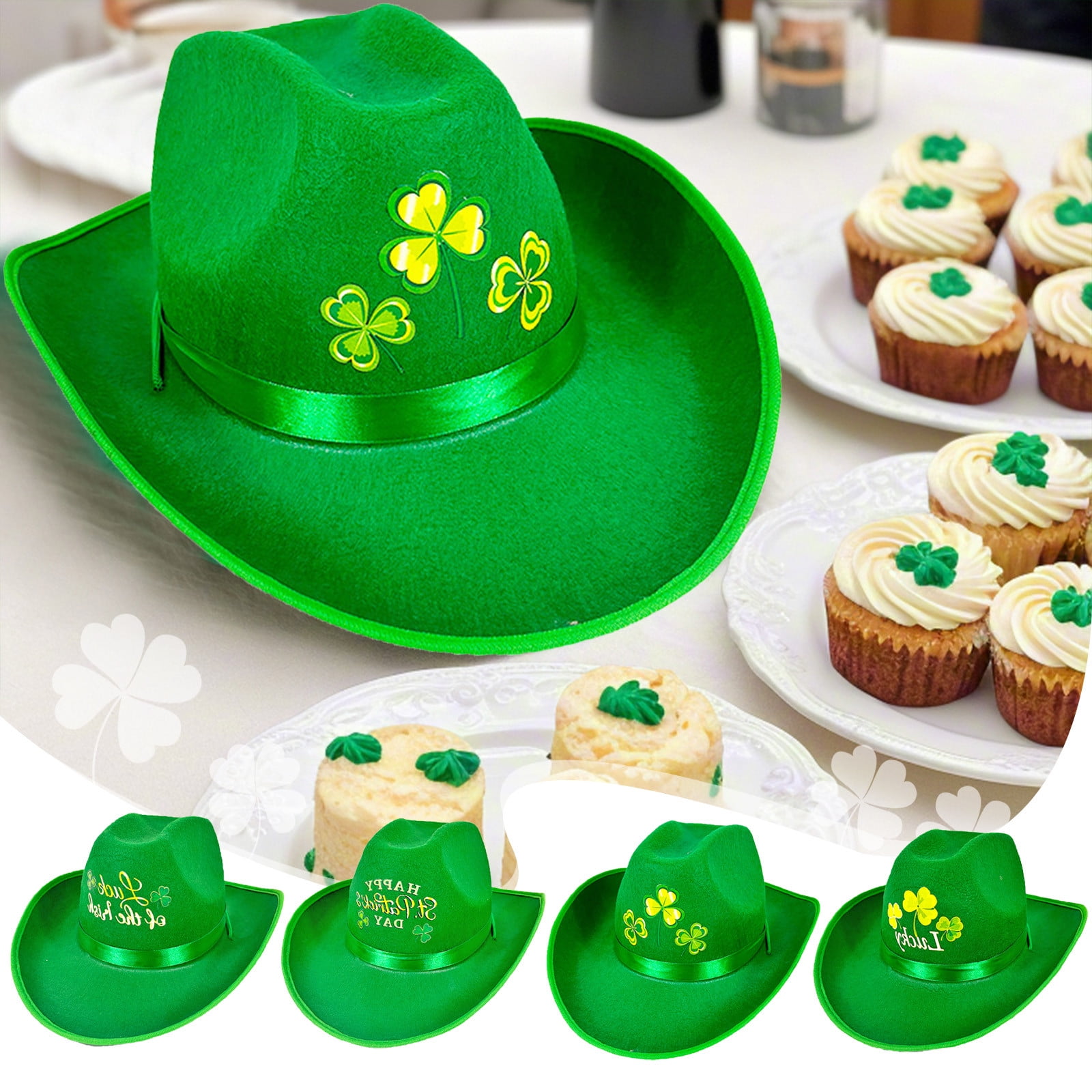 HBBKVI St Patricks Day Hat, St Patricks Day Hats with Light St Patrick ...