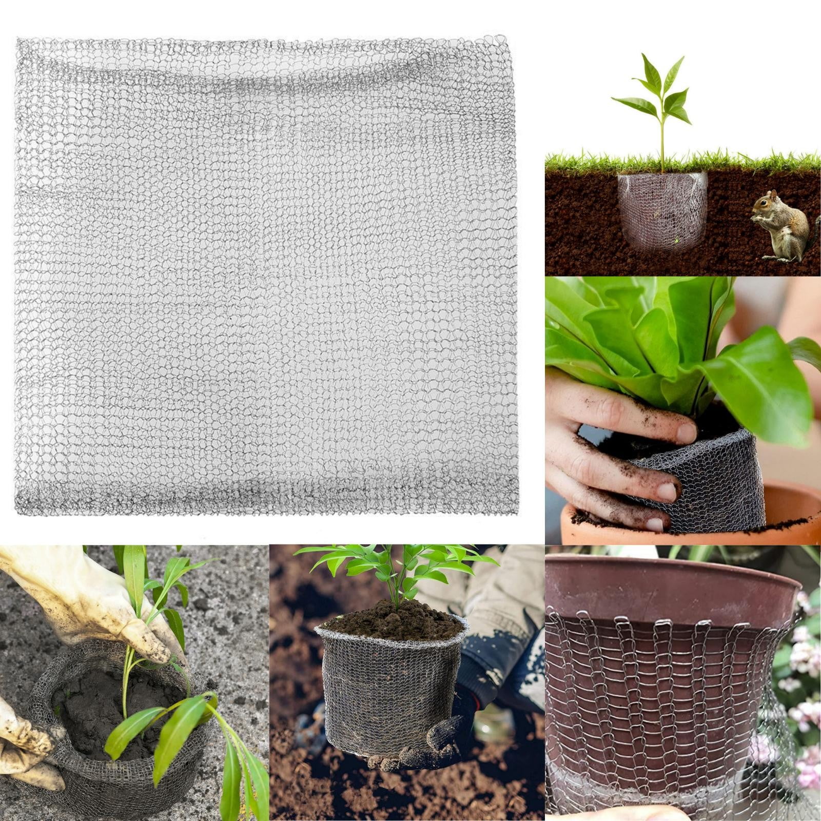 HBBKVI Stainless Steel Metal Mesh Bag for Plant Insect and Prevention ...