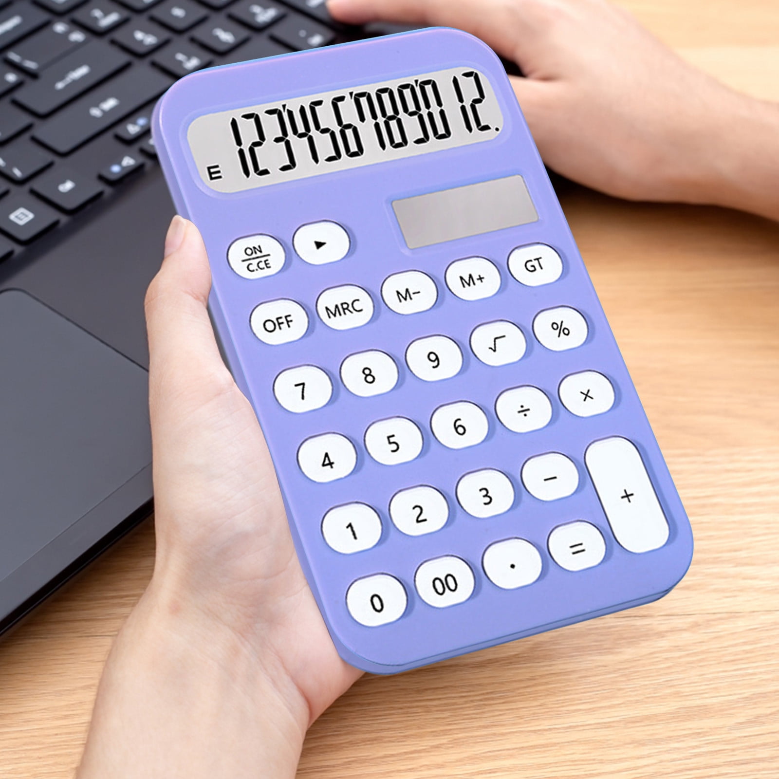 HBBKVI Standard Function Basic Calculator, Digits Desktop Calculator with Large LCD Display and ...