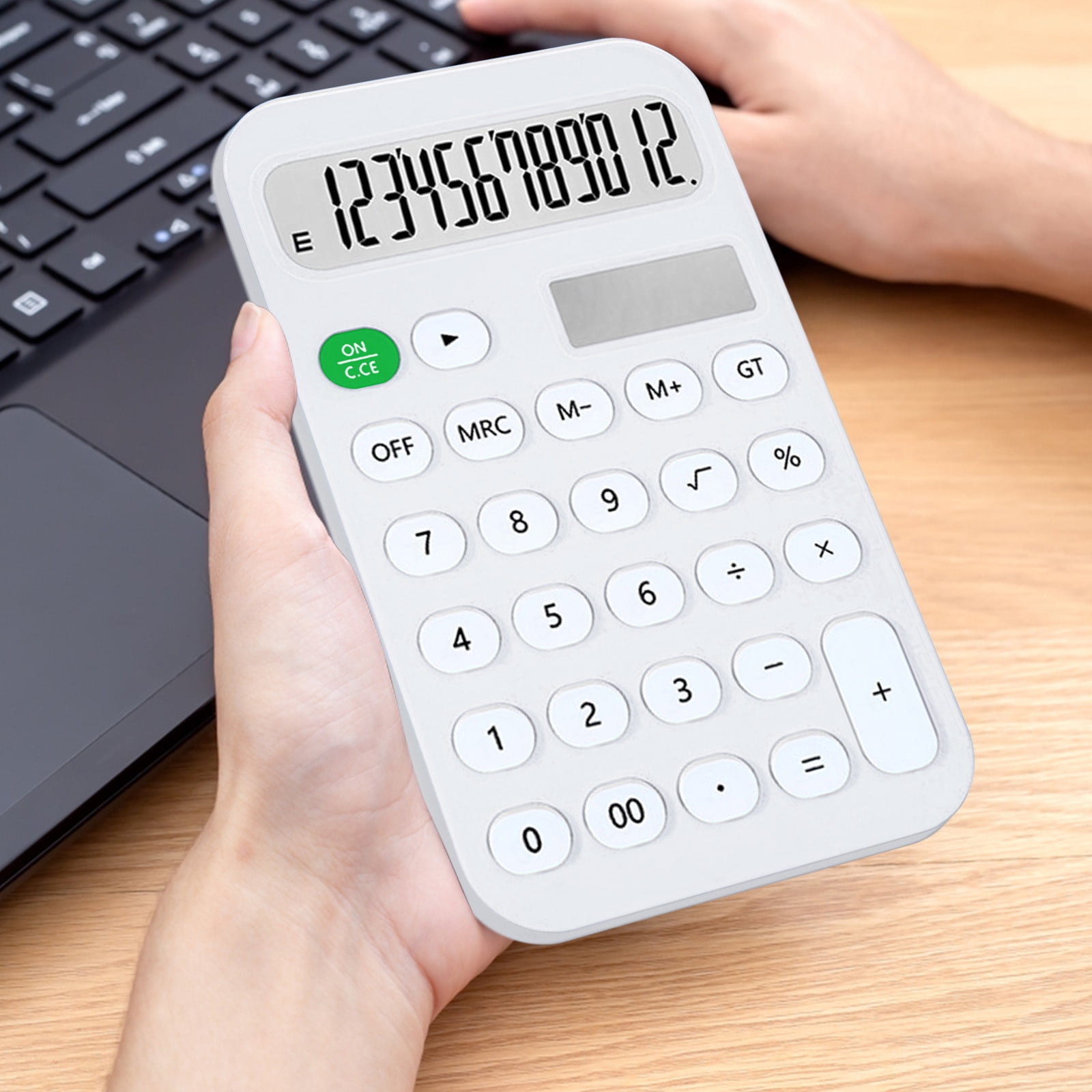 HBBKVI Standard Function Basic Calculator, Digits Desktop Calculator with Large LCD Display and ...