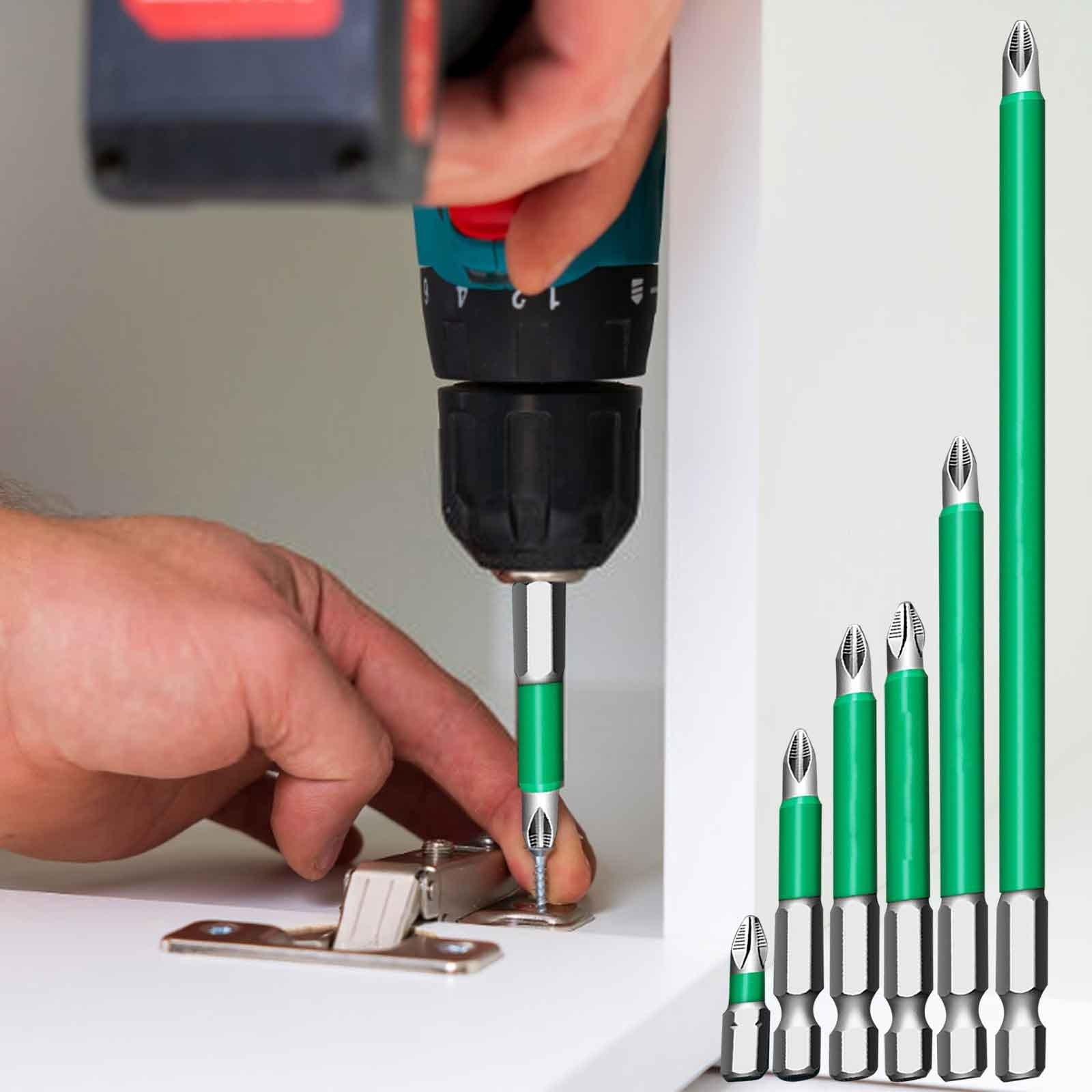 HBBKVI Strongs Magnetic Durability Screwdriver Drill Bit Set 6Pcs ...