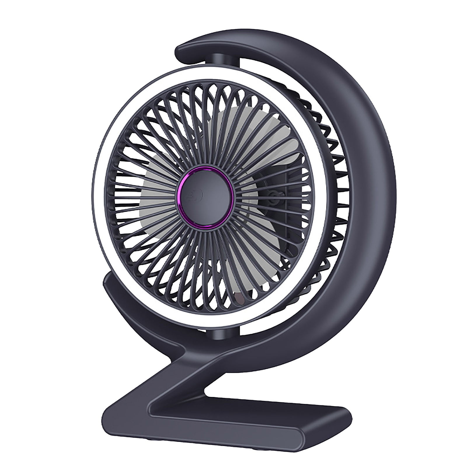 HBBKVI Table Fan, 5 Speeds Rechargeable Quiet Desk Fan for Bedroom Home ...