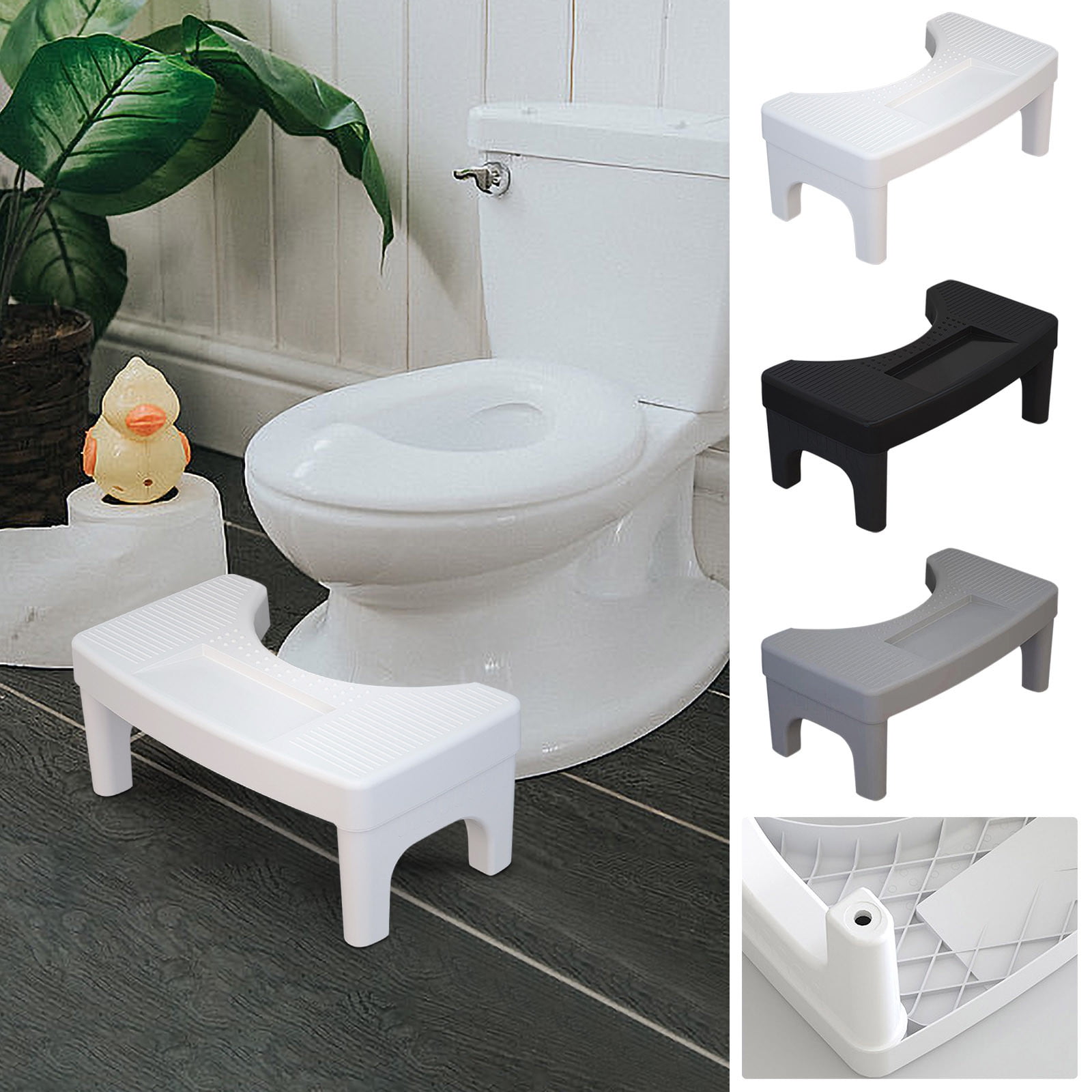 HBBKVI Toilet Stool Footstool Toilet Squatting Toilet Squatting Booster ...