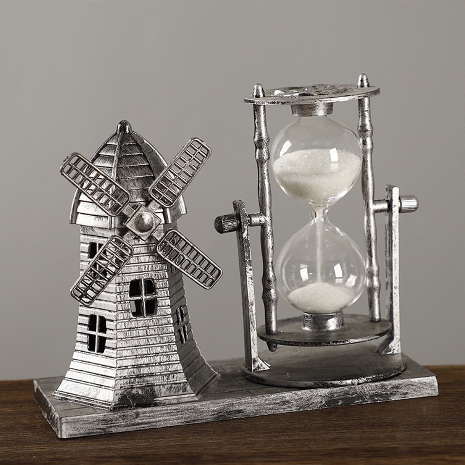 HBBKVI Vintage Hourglass Windmill Home Table Ornament- Living Room ...
