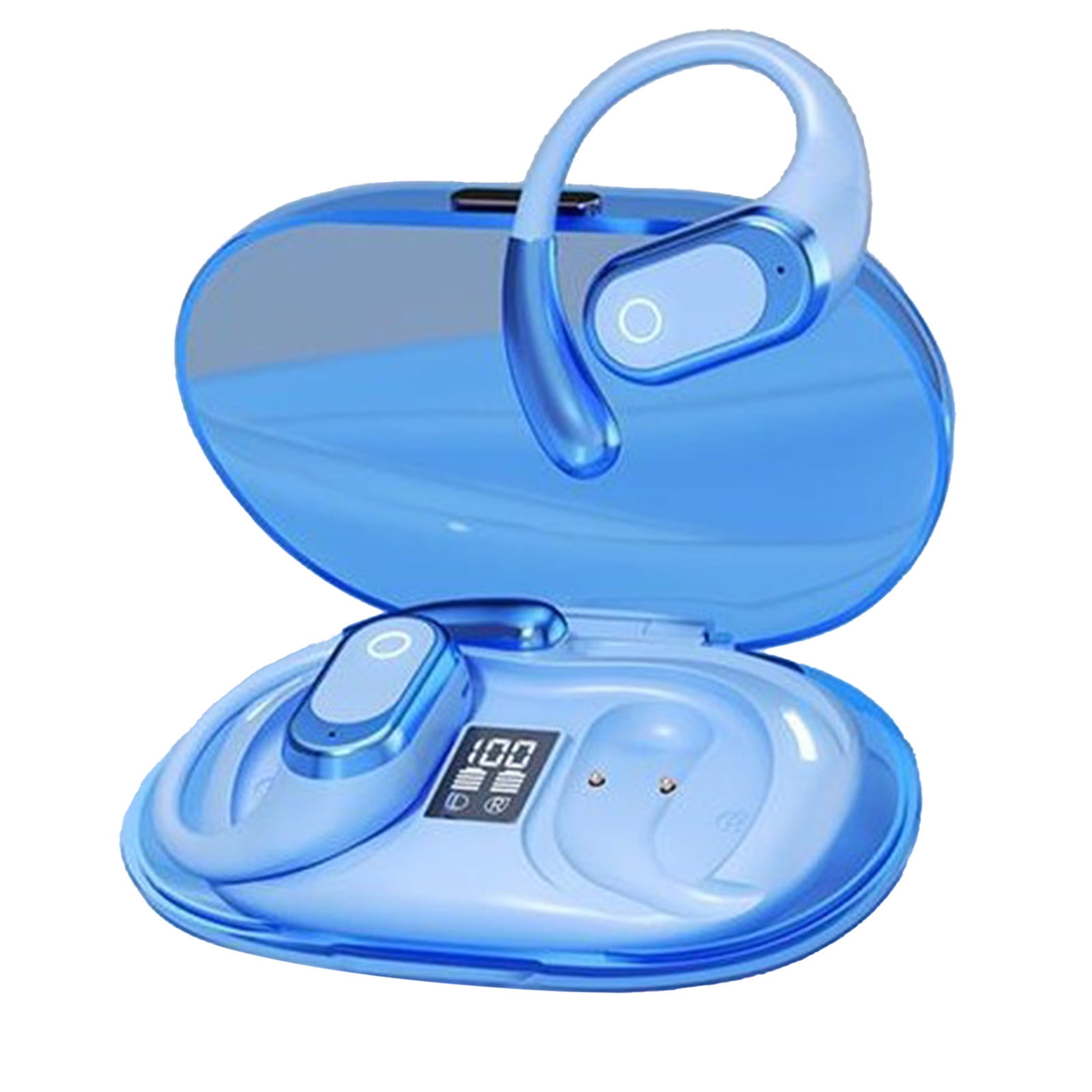 HBBKVI Wireless Earbuds, Hanging Ear Type Large Capacity Built-in ...