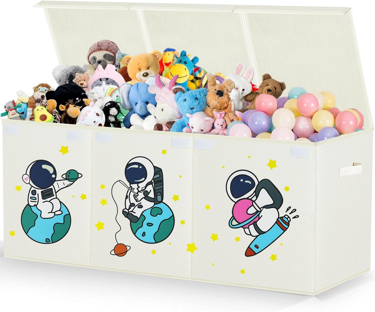 HBBOOMLIFE Toy Storage Box with Lid Extra Large Toy Box Chest Bin ...