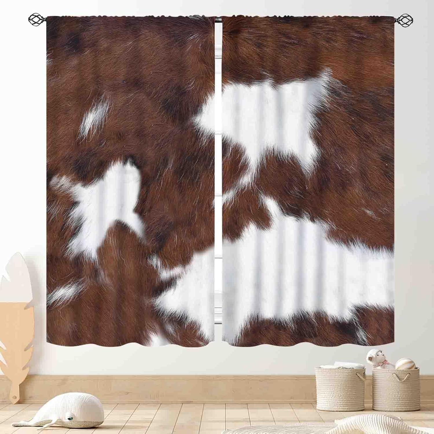 HBBOOMLIFE Western Curtains for Bedroom Rustic Farmhouse Cowboys Riding ...
