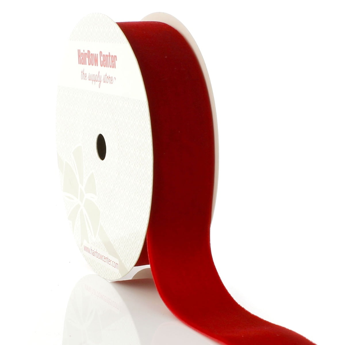 HBC 1" Red Velvet Ribbon 25 Yards - Perfect for Gift Crafts - Walmart.com