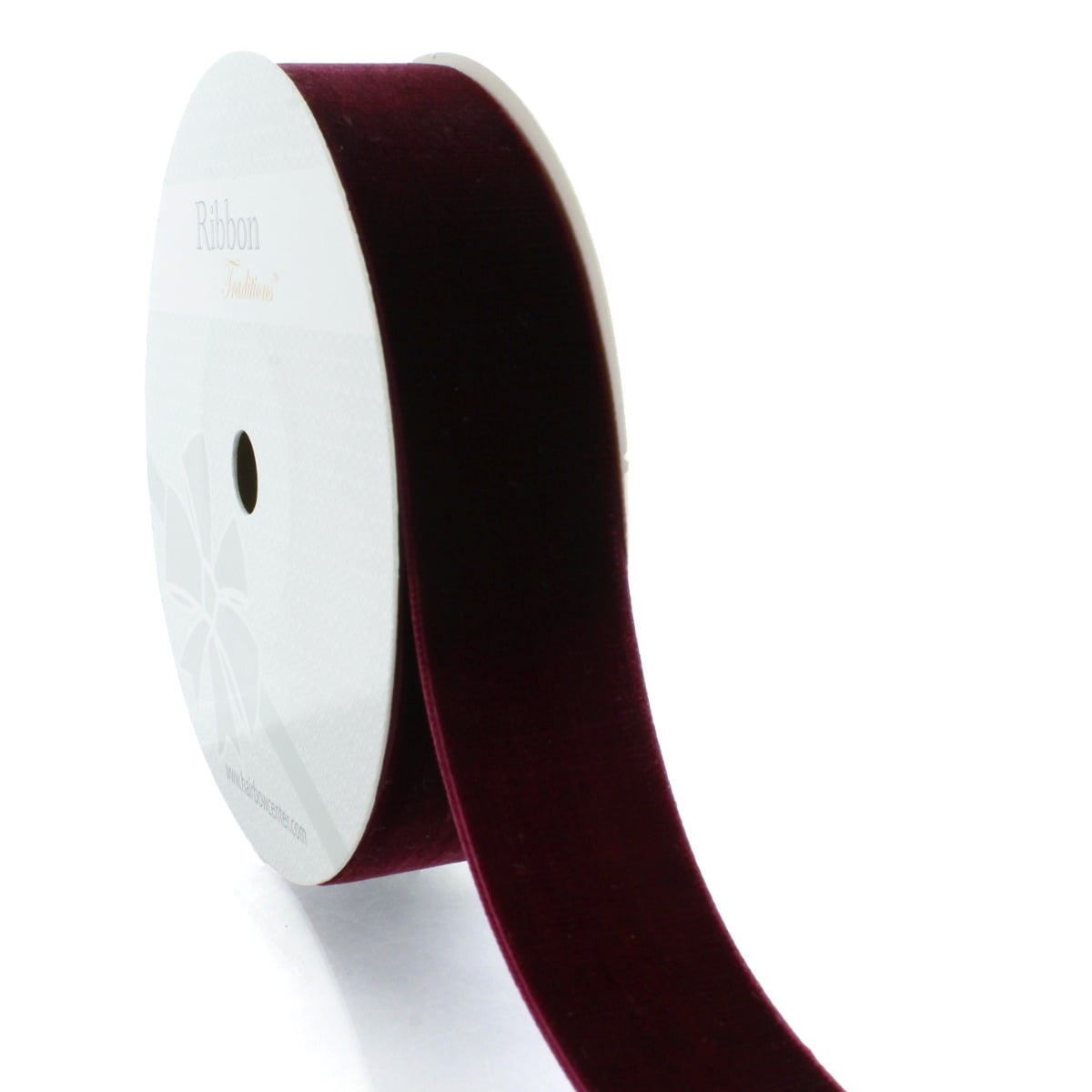 1" Velvet Ribbon 277 Burgundy 25 Yard - Walmart.com